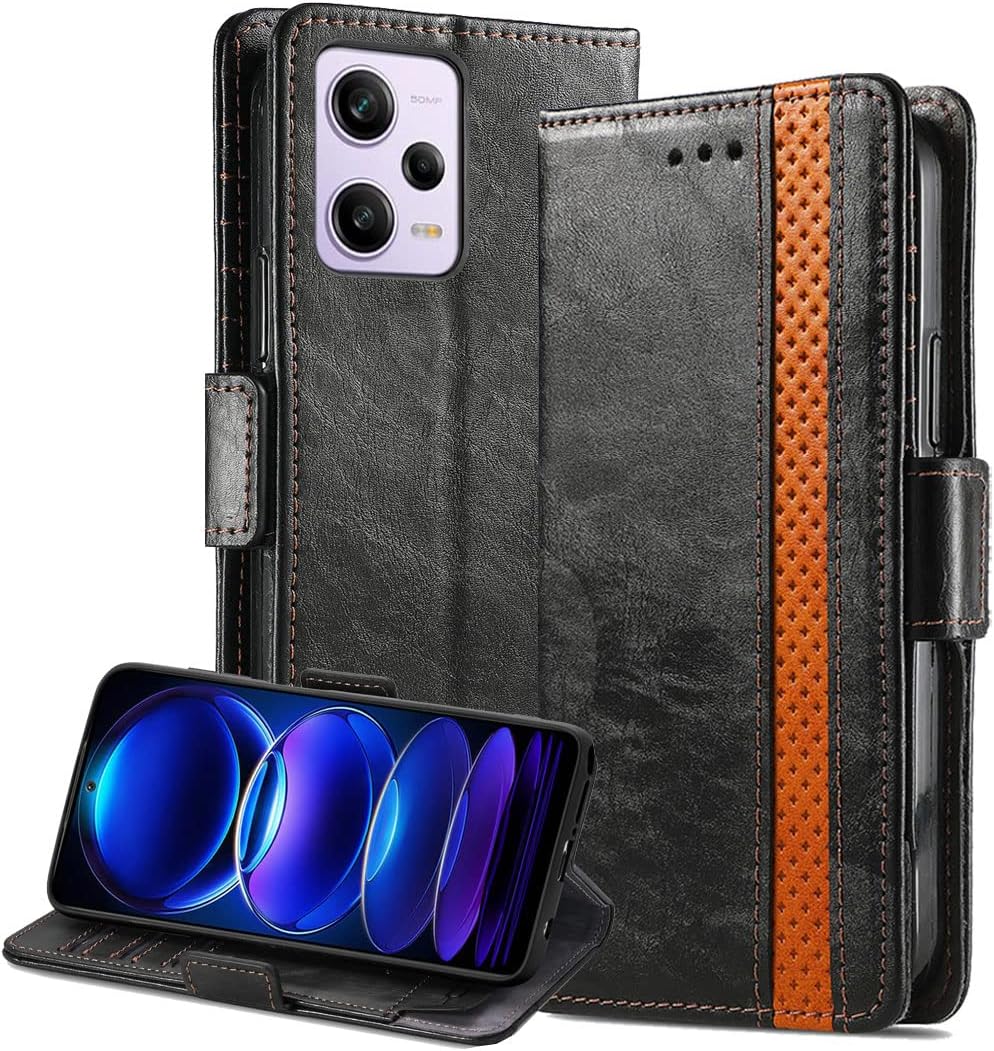 LOYWIN Coque pour Xiaomi Redmi Note 12 Pro, Etui Housse Cuir [Blocage ...