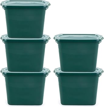 Amazon.com: Rubbermaid ECOSense Storage Containers with Lids, Durable ...