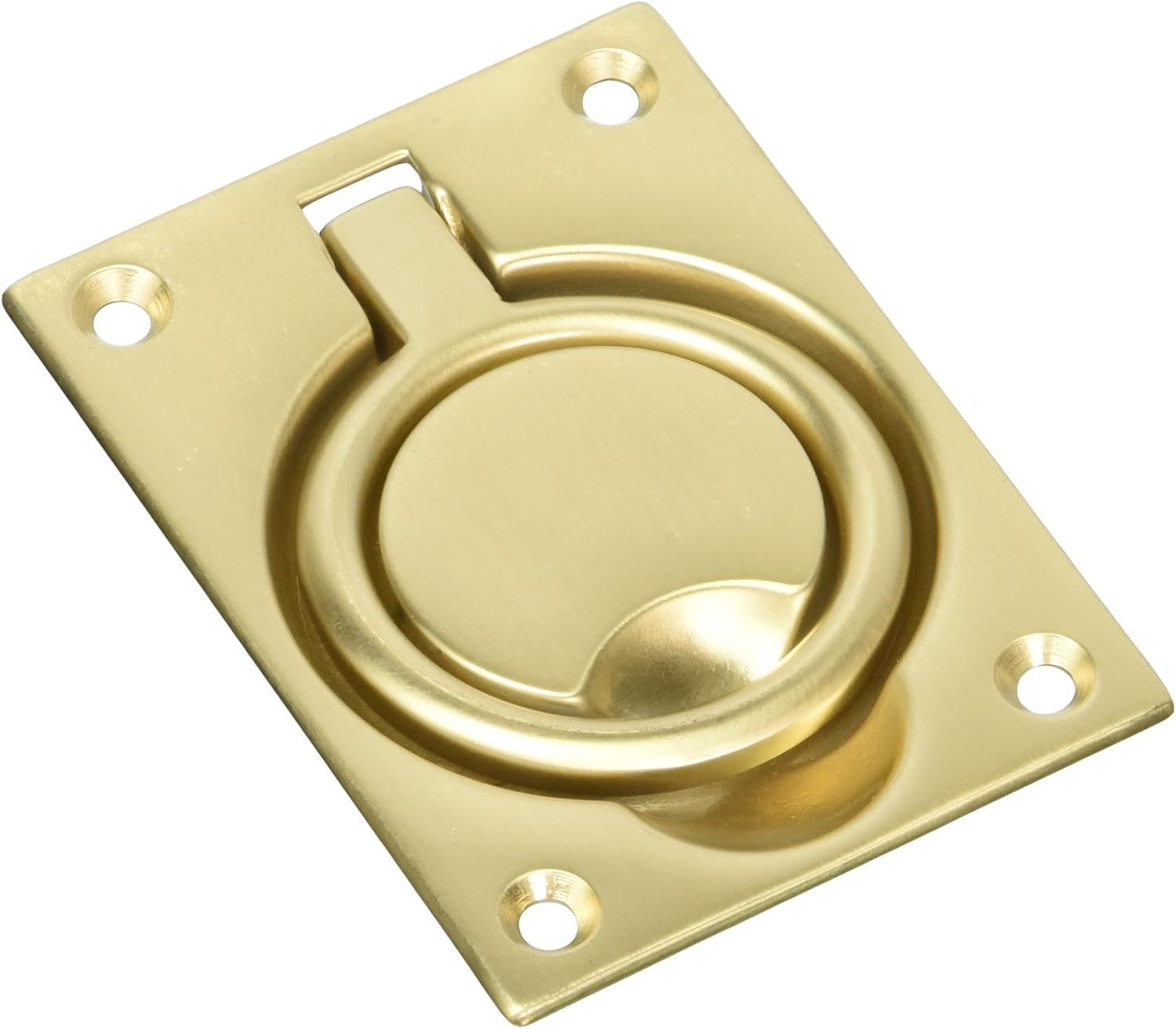 Amazon.com: Baldwin 0395033 Flush Ring Pull, Vintage Brass : Everything ...