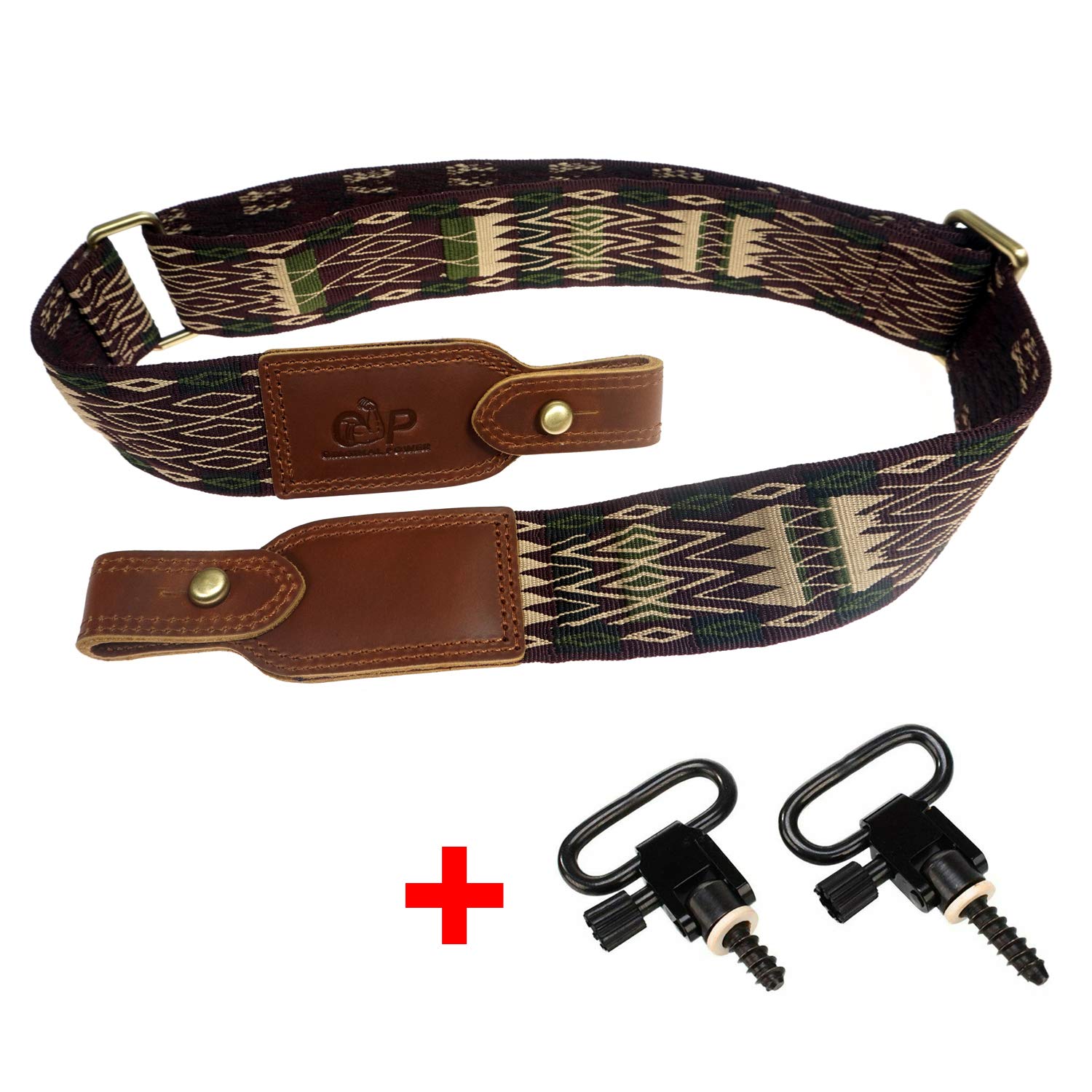 Buy ORIGINAL POWER Cotton and Brown Leather Sling Carry Strap with ...