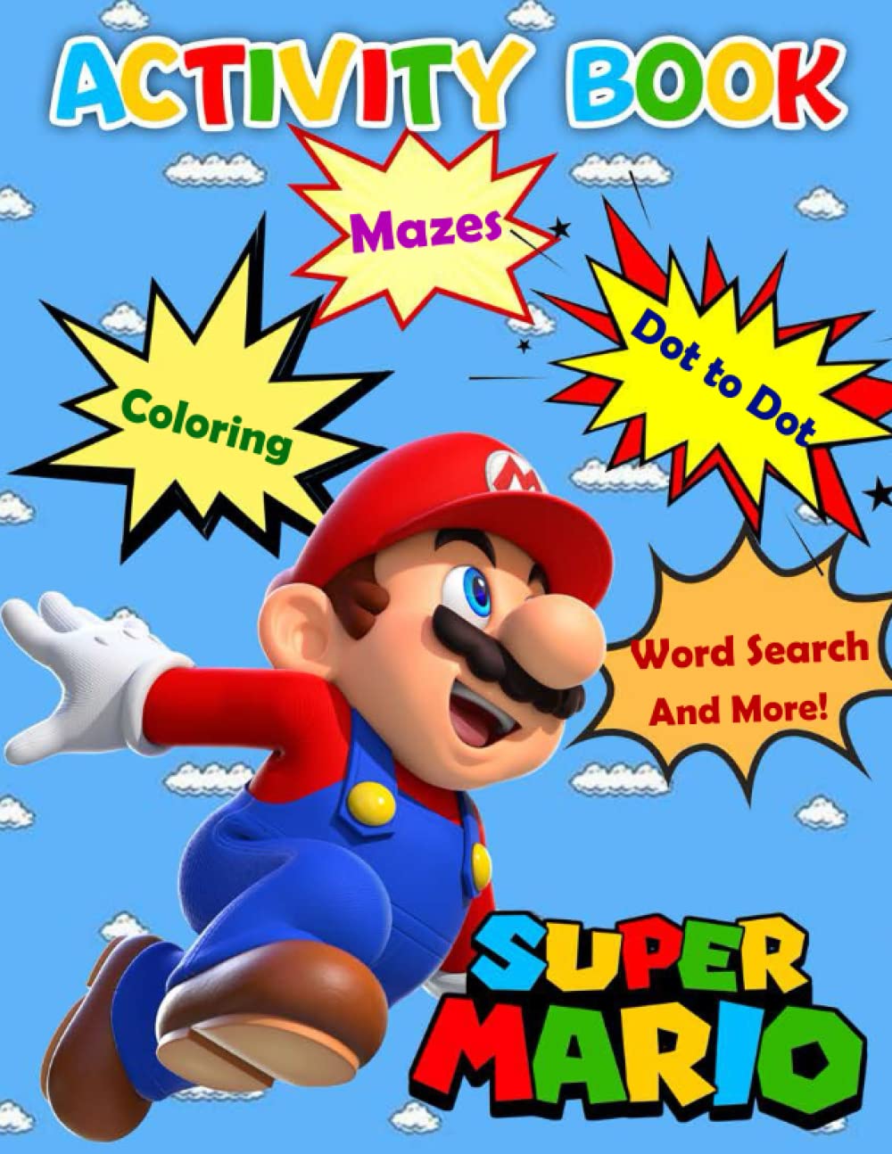 Buy Sê-ri Súper Mário Bros Activity Book: Activity Book For kisd 4-8 ...