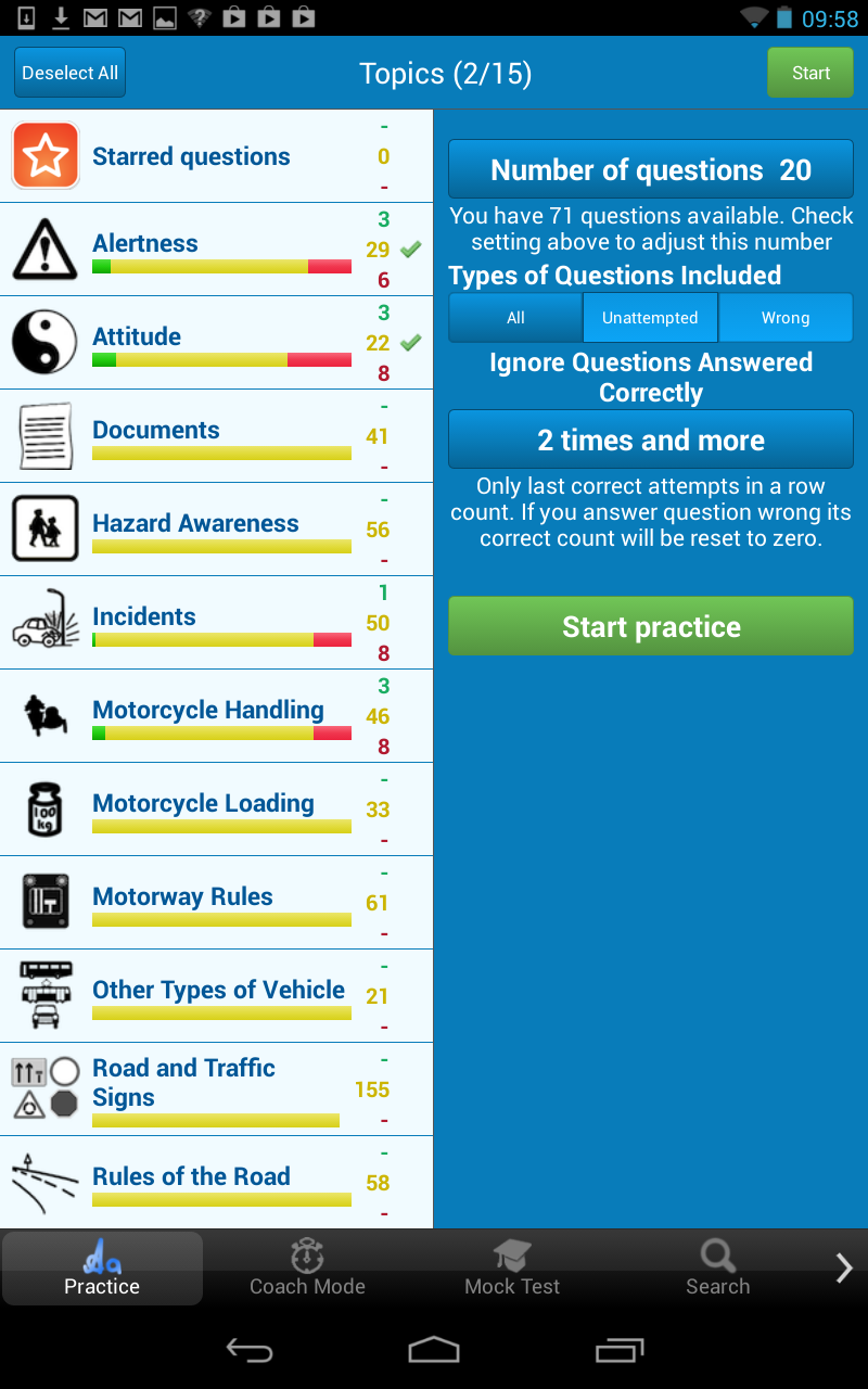 Motorcycle Theory Test and Hazard Perception - App on Amazon Appstore