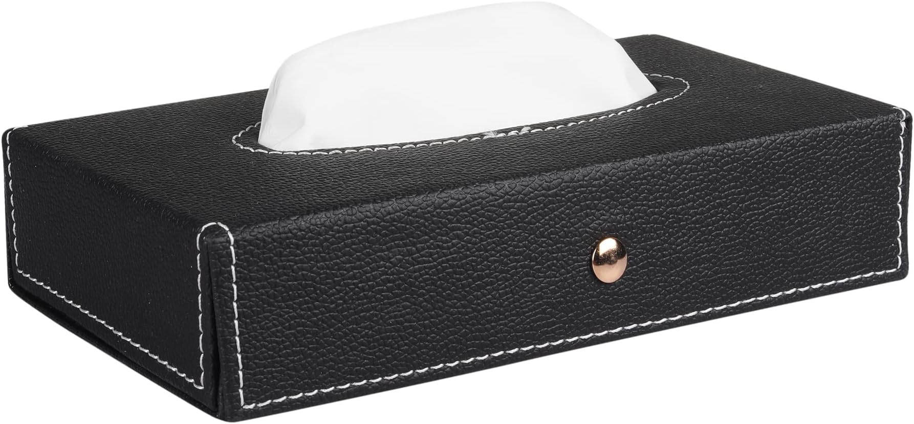 YFXOHAR PU Leather Tissue Box Holder | Rectangular Facial Napkin Tissue ...