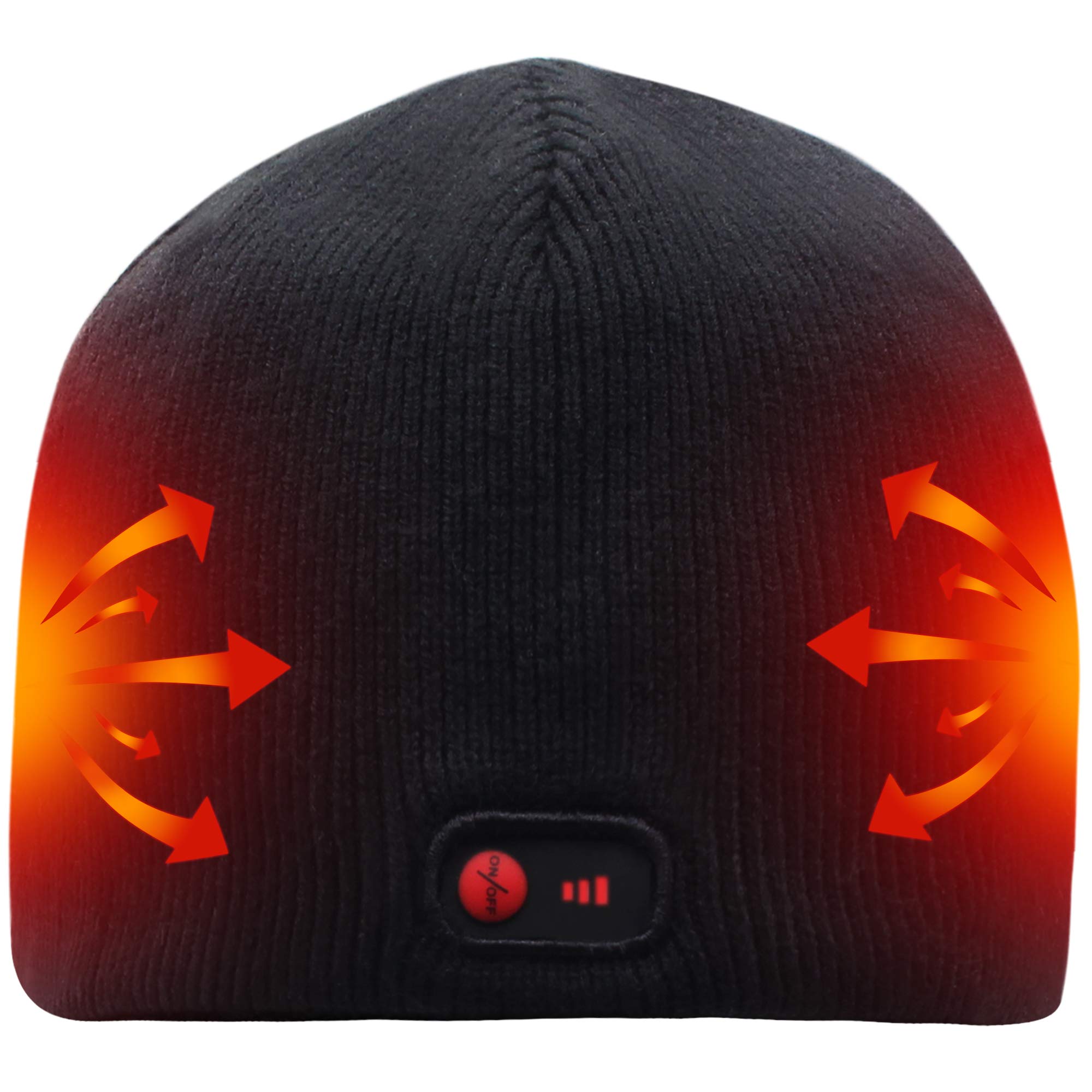Svpro Battery Heated Beanie Hat Rechargeable Heated Hats Warm Winter ...