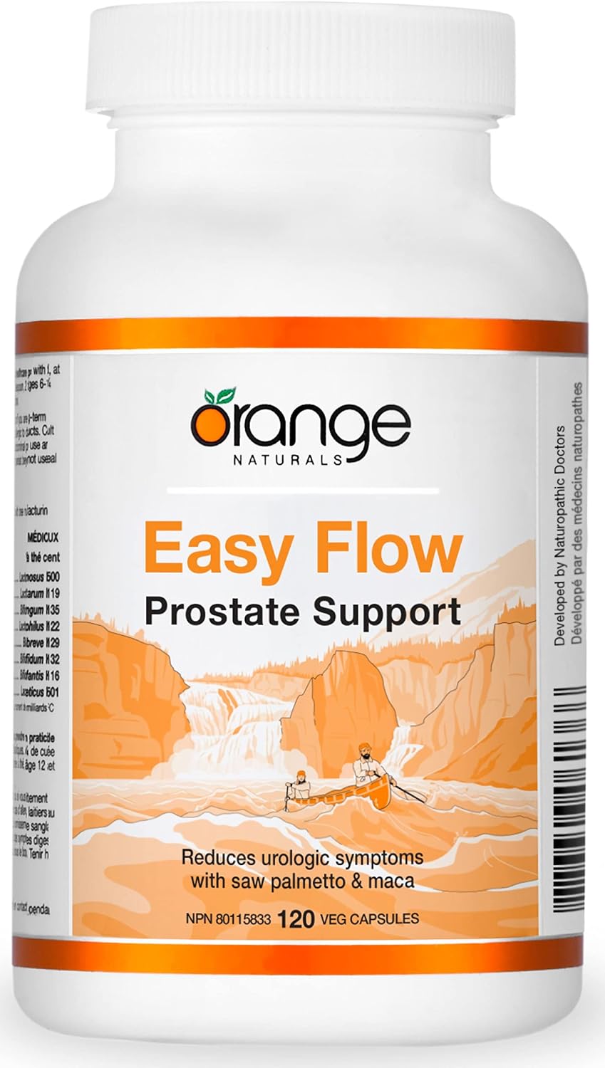 Orange Naturals - Easy Flow Prostate Support with Saw Palmetto & Maca ...