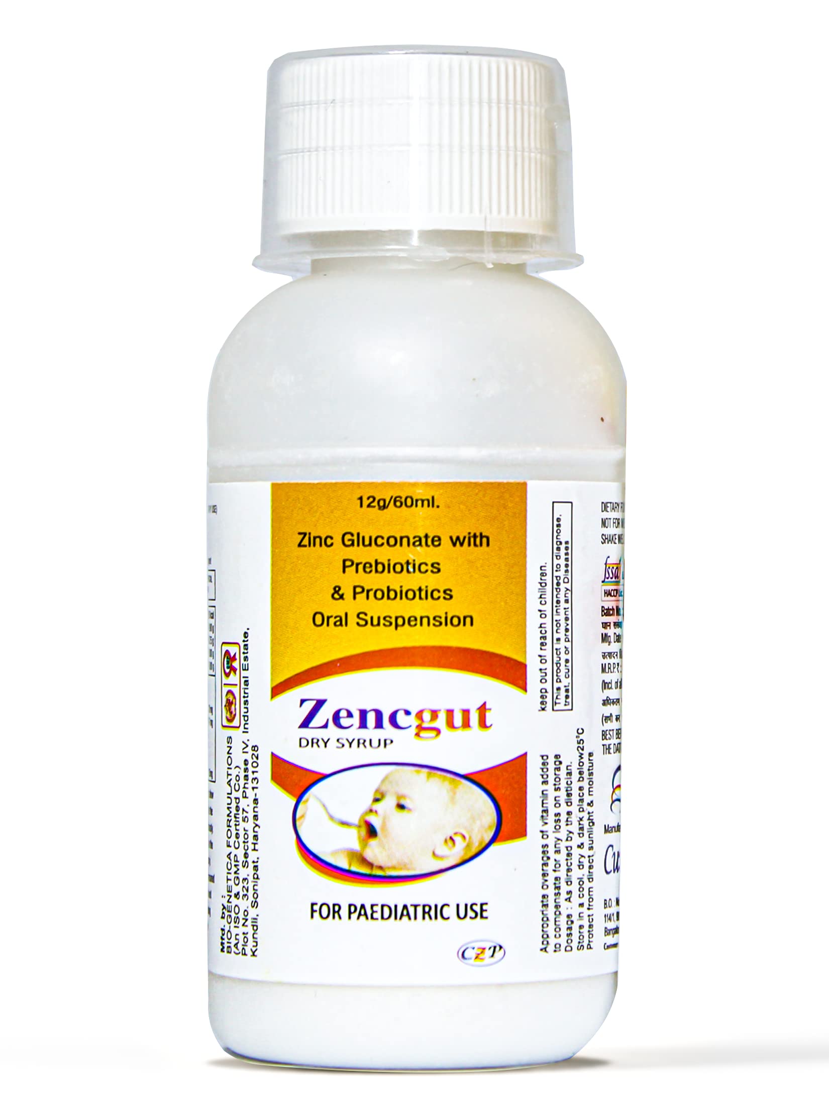 Zinc Gluconate With Prebiotic & Probiotic For Oral Suspension at ...