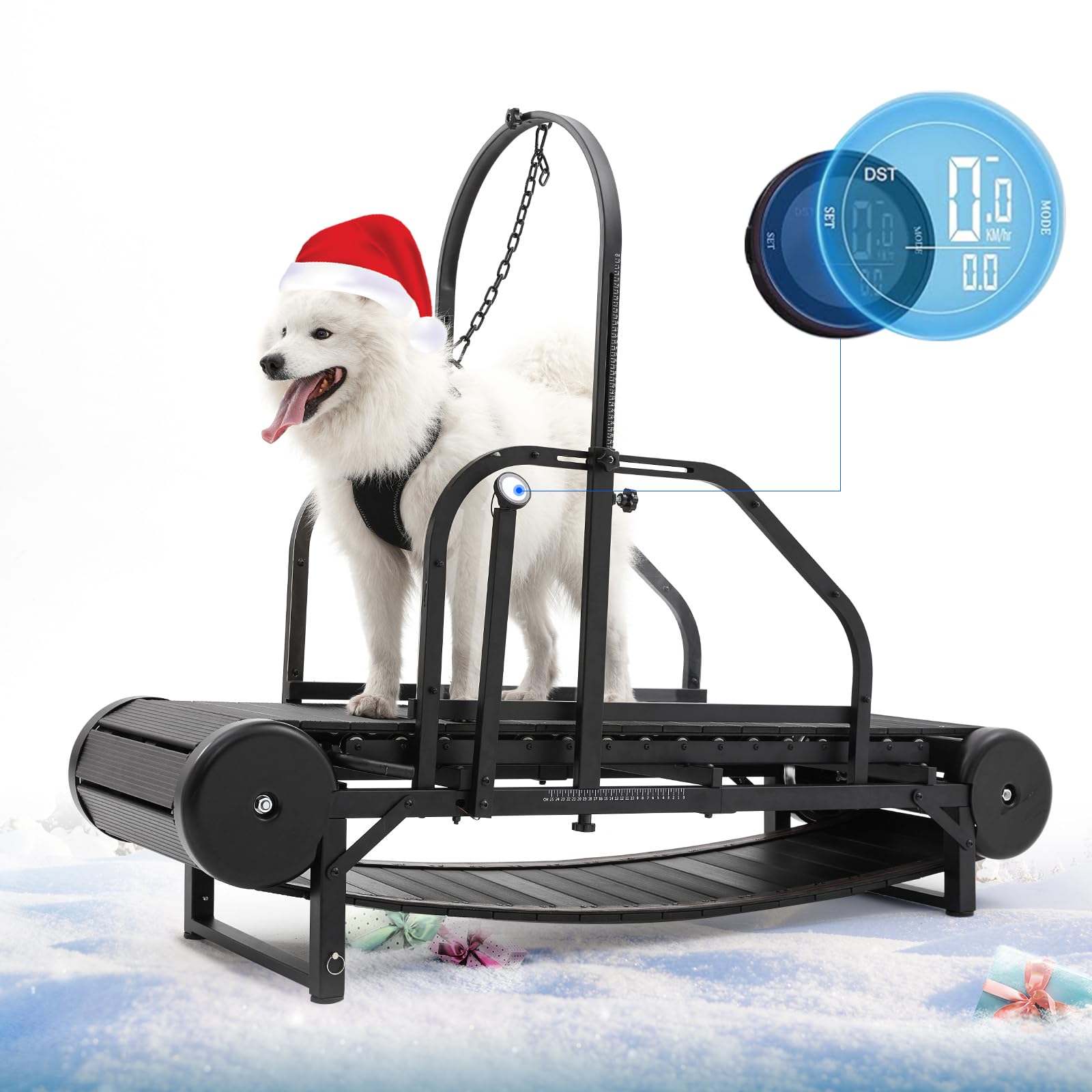Amazon.com: CAMTTIR Non-Electric Dog Treadmill for Large & Medium Dogs ...