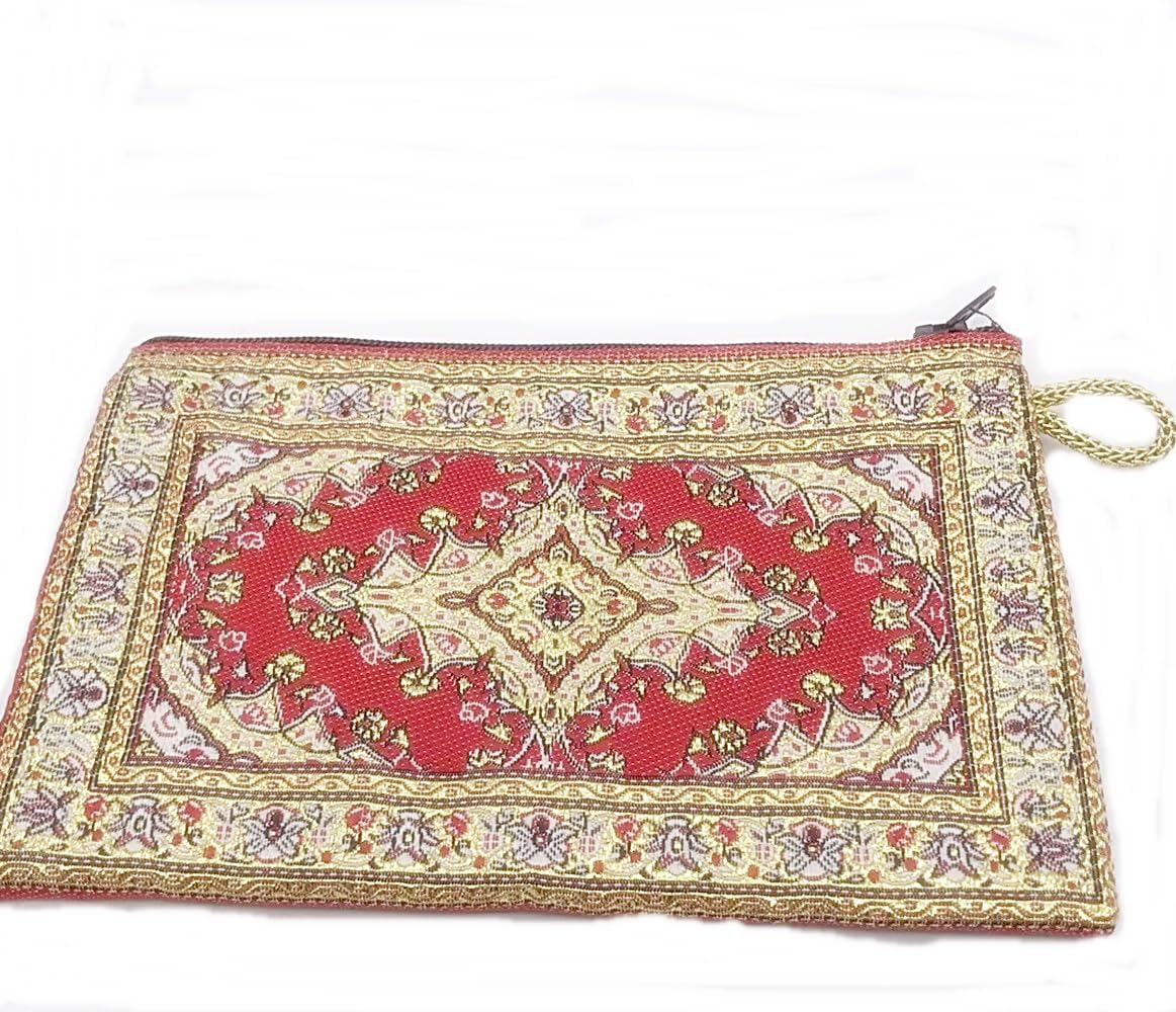 PunPund Turkish Red Wallets Traditional Antique Style Fabric Woven ...