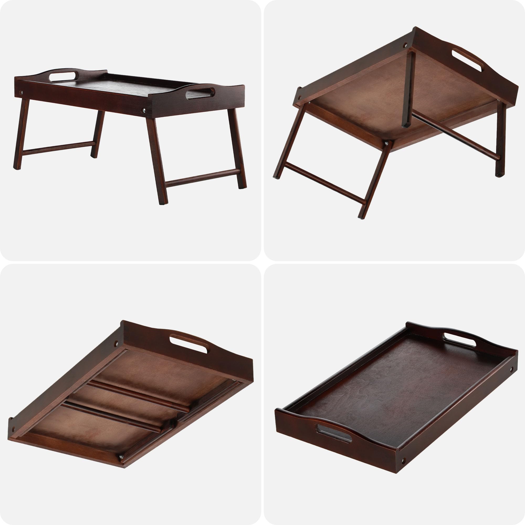 Vintage Wood Bed Tray #17 Vintage Wood Breakfast Bed Tray With Side