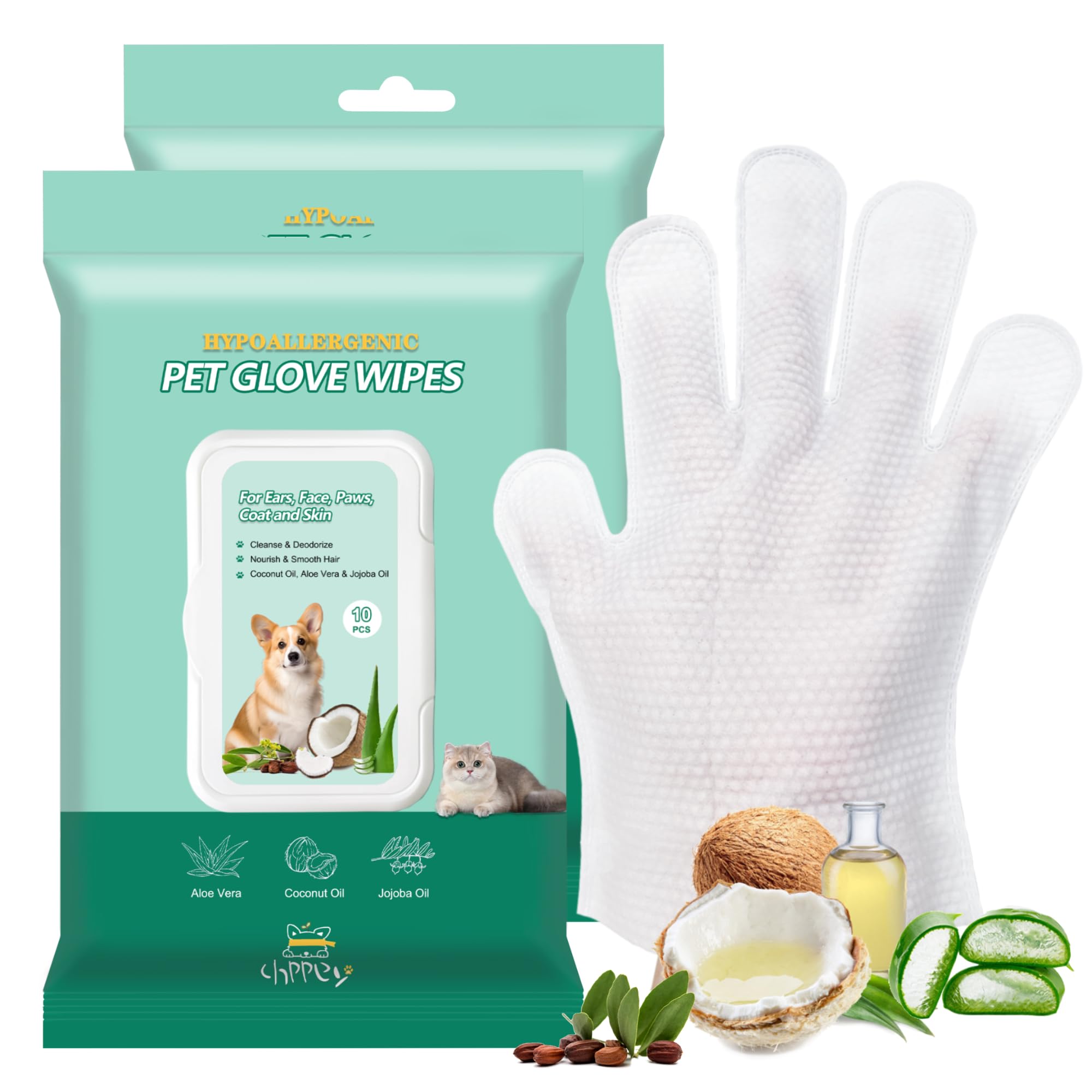 Amazon.com: CHPPEY Pet Cleaning and Deodorizing Bathing Grooming Glove ...