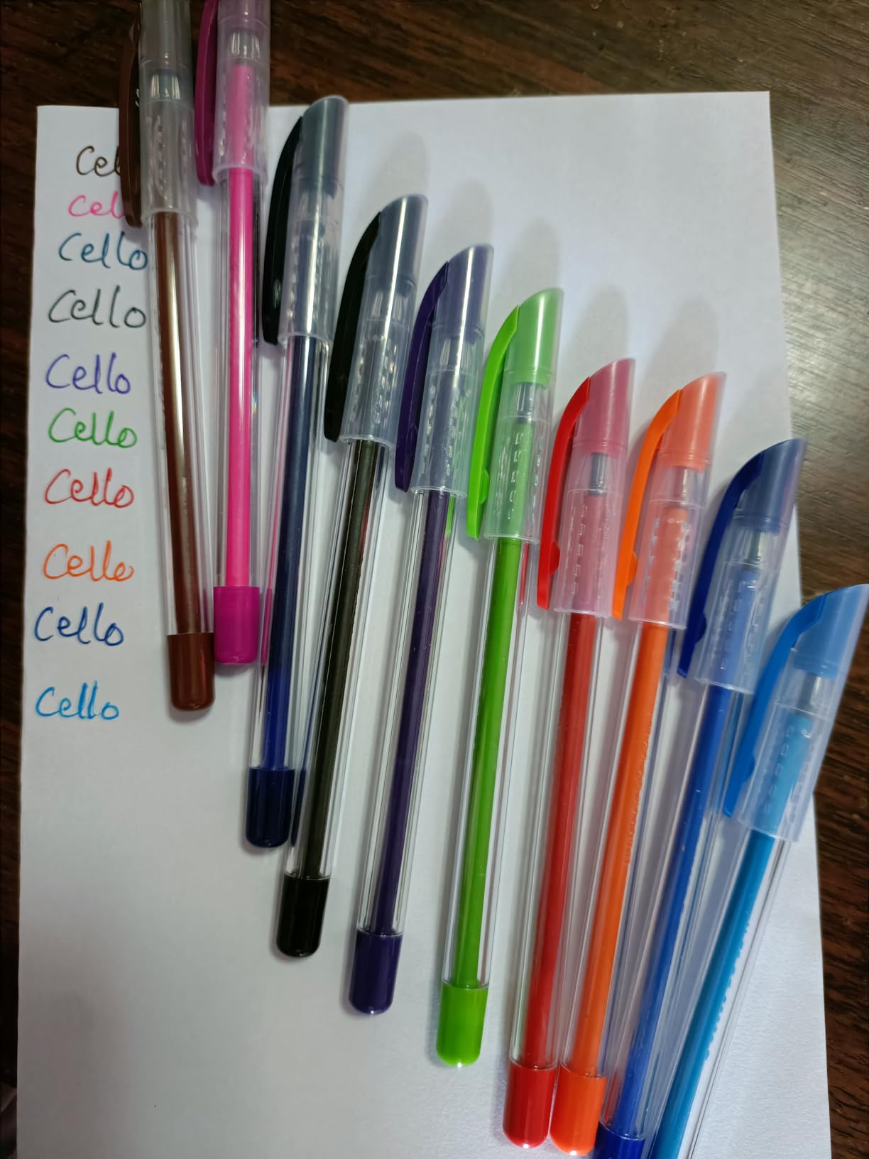 Cello Colour Bombs Coloured Ink Gel Pens | Pack of 10 ColourUp Oil ...