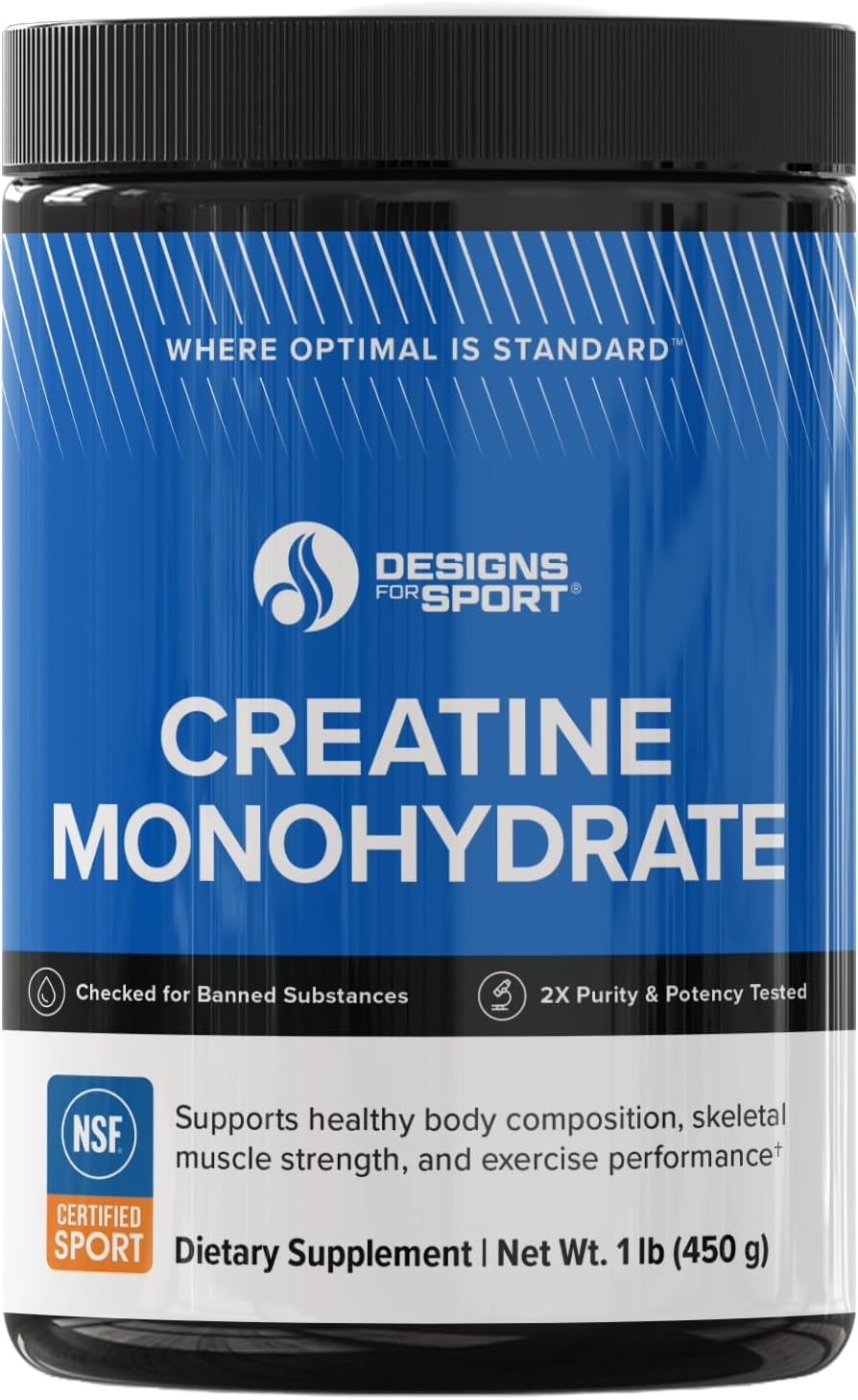 Amazon.com: Designs for Sport Creatine Monohydrate Powder - NSF ...