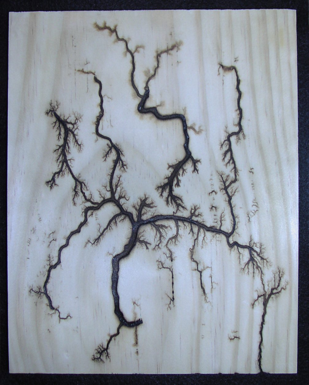 Amazon.com: imagesco Etched Lightning Captured in Wood - HV Electric ...