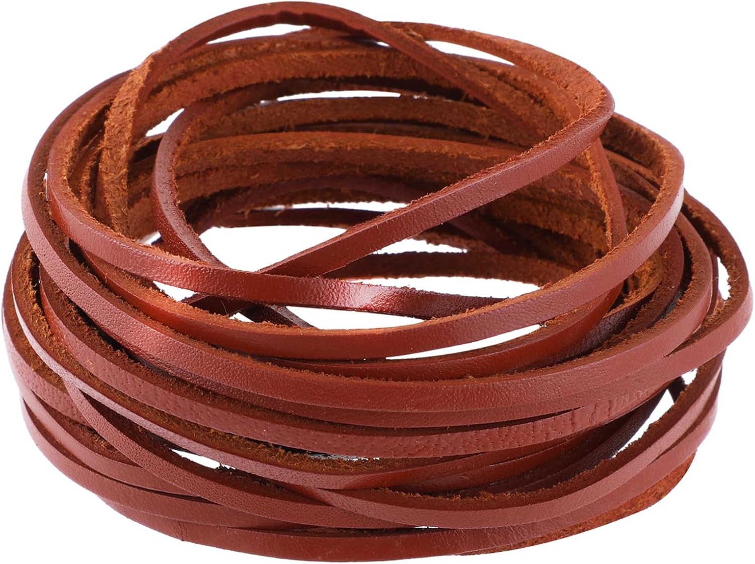 Amazon.com: 3MM Flat Genuine Leather Cord, 5 Yards Leather Rope Cord ...