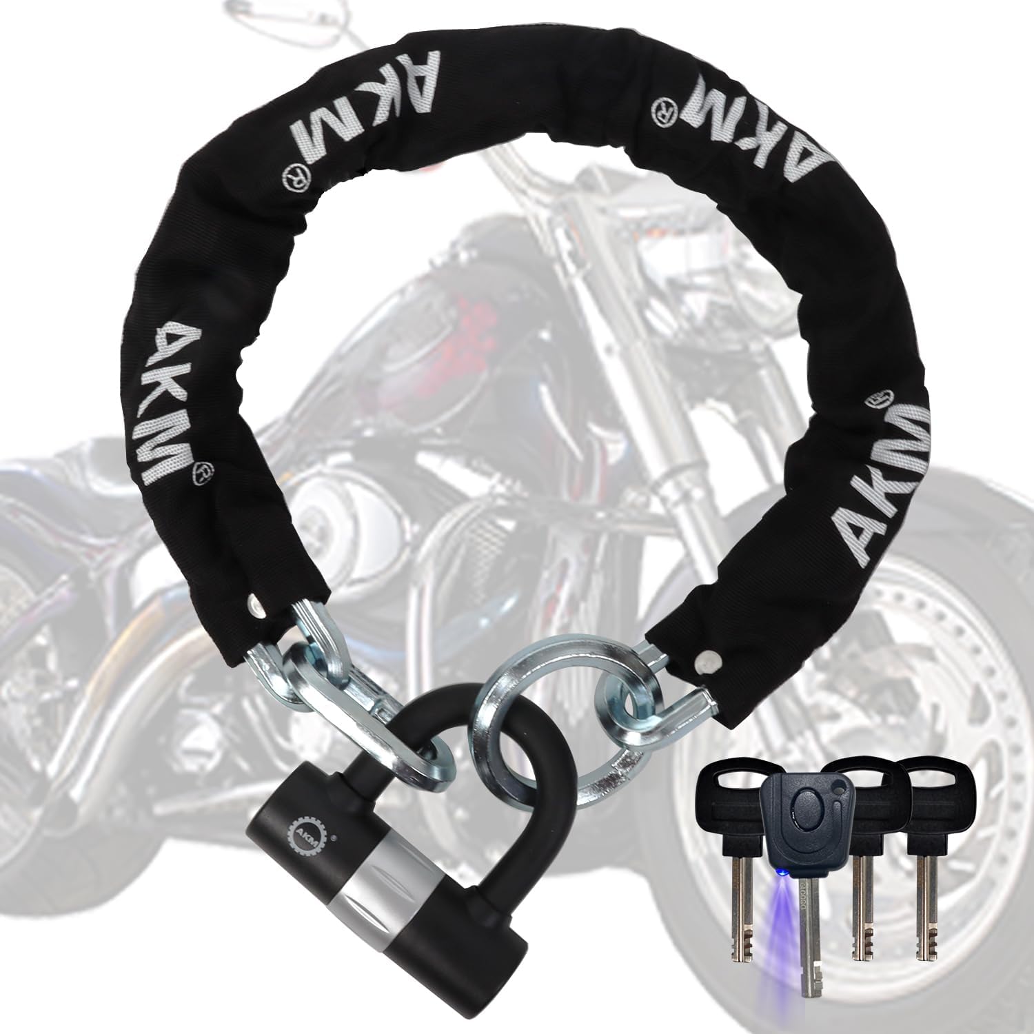 Amazon.com: Heavy Duty Chain Lock, with U-Lock, Chain:120cm Length x ...