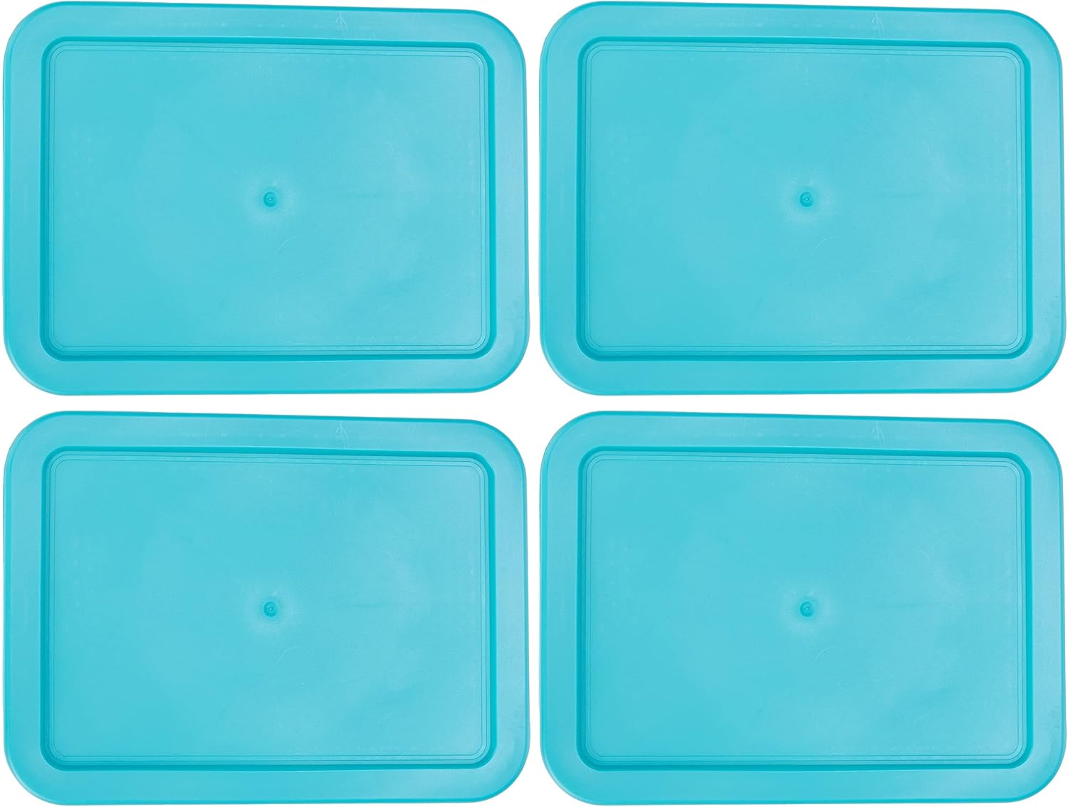 Klareware 3 cup Rectangle Plastic Food Storage Replacement Lids Covers ...