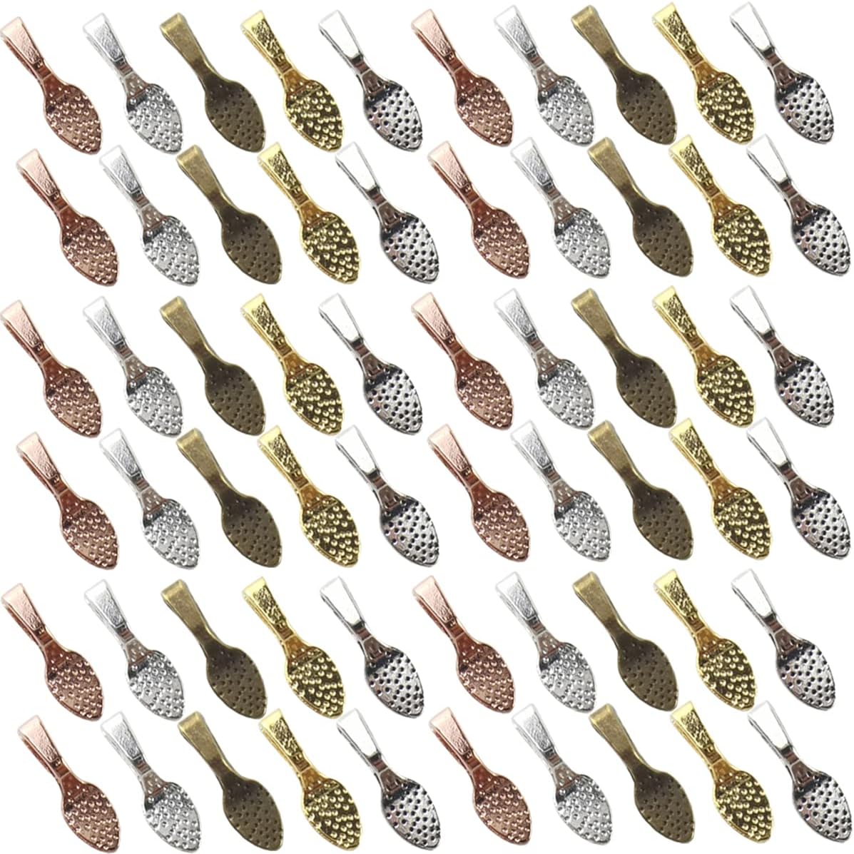 Amazon.com: Pendant Connector,120 Pieces Tibetan Style Alloy Glue-on ...