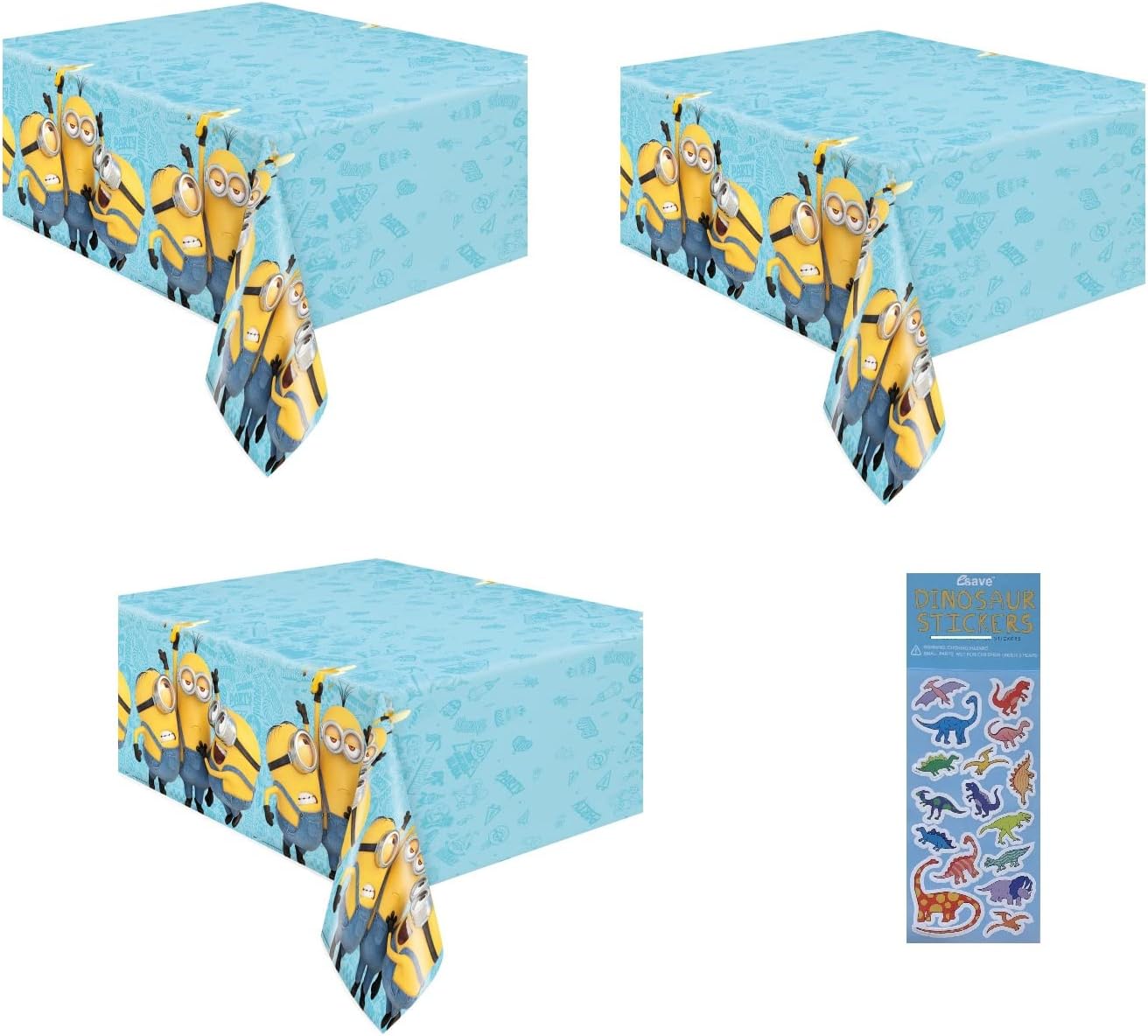 Amazon.com: Unique Vibrant Minions 2 Multi-Color Rectangular Plastic ...