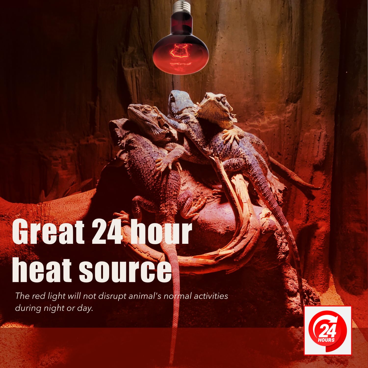 Snapklik.com : Red Basking Bulb For Reptiles, 2 Pack 100W Upgraded ...