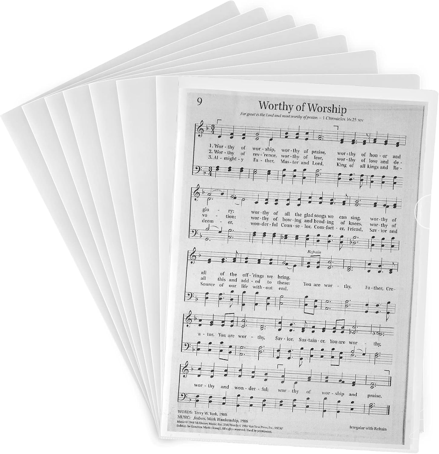 Amazon.com: Clear File Folders 40 Pcs Transparent Folders for Documents ...