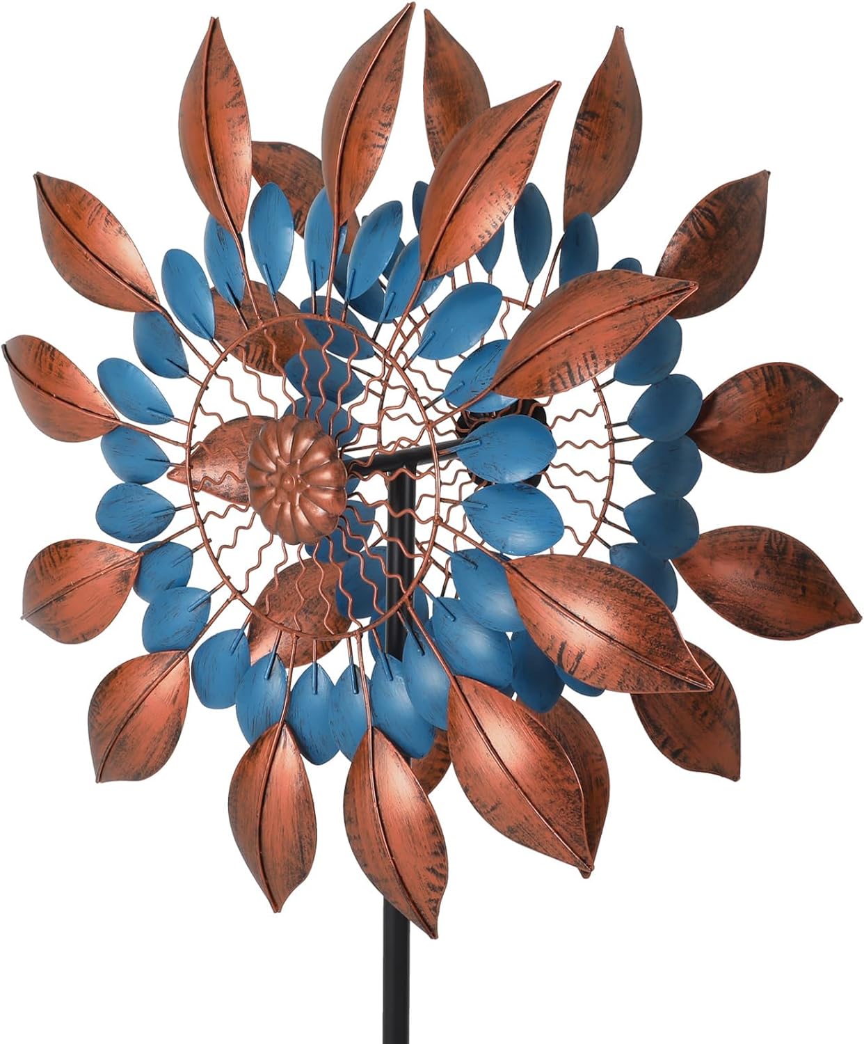 Amazon.com: FAHKNS Garden Wind Spinners 360°, Outdoor Metal Windmill ...