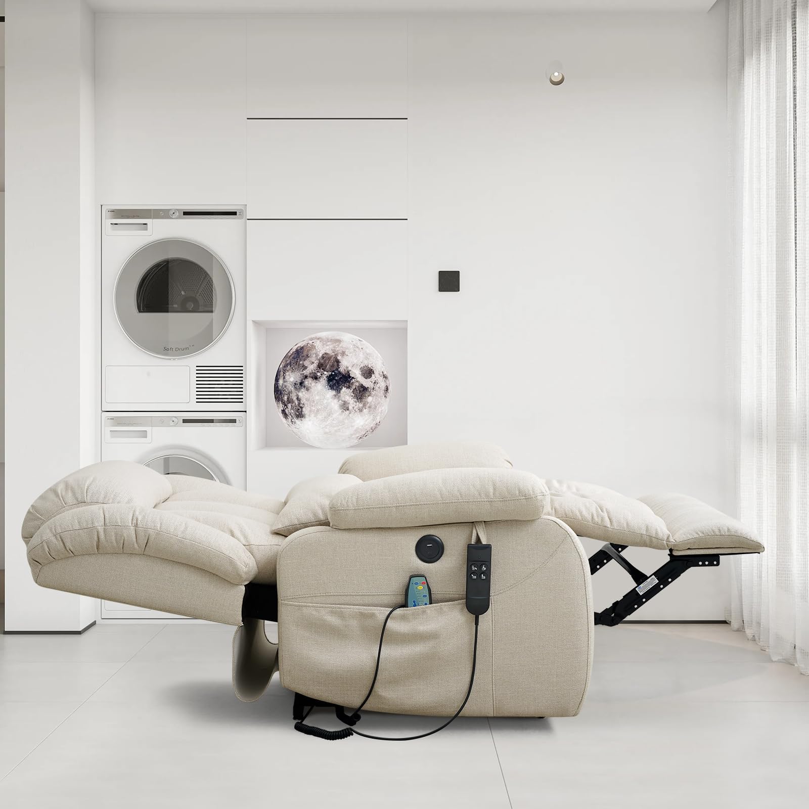 Amazon.com: COCOLHOME Infinite Position Dual Motor Power Lift Chair Lay ...