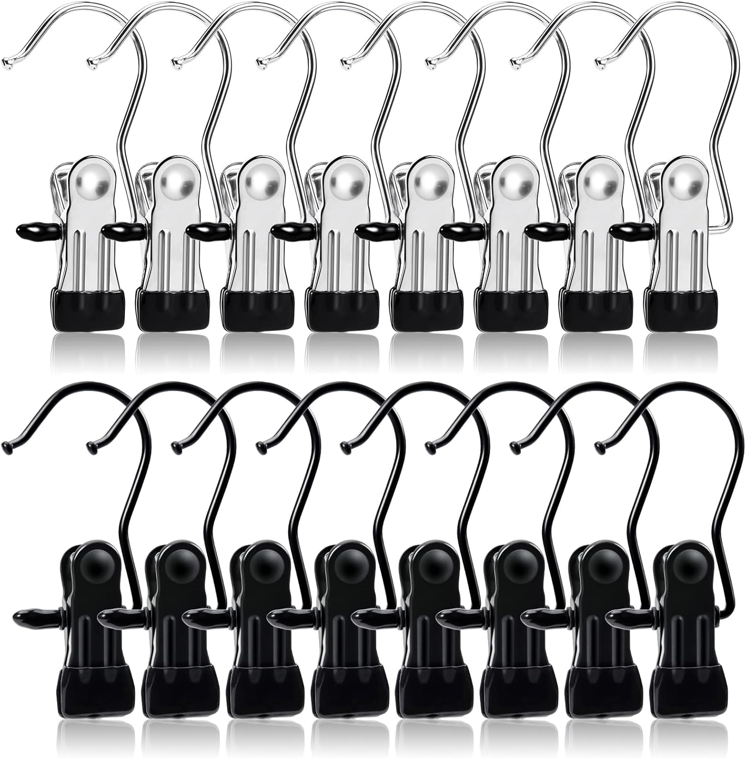 Amazon.com: Boot Hangers, 16 Pack Hanging Clips, Heavy Duty Clothes ...