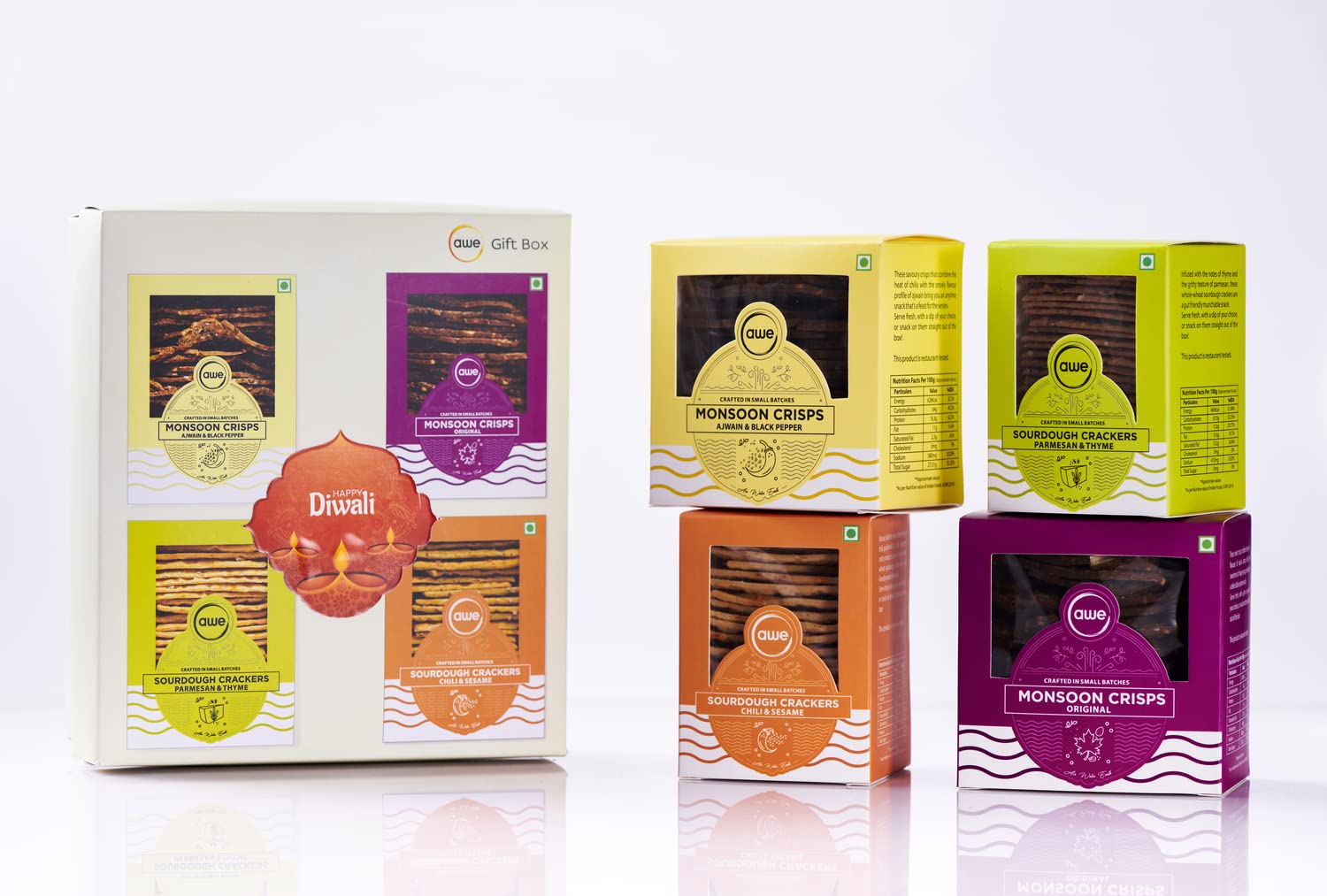 AWE Foods | Diwali Crisps & Crackers Gift Box | Monsoon Crisps ...