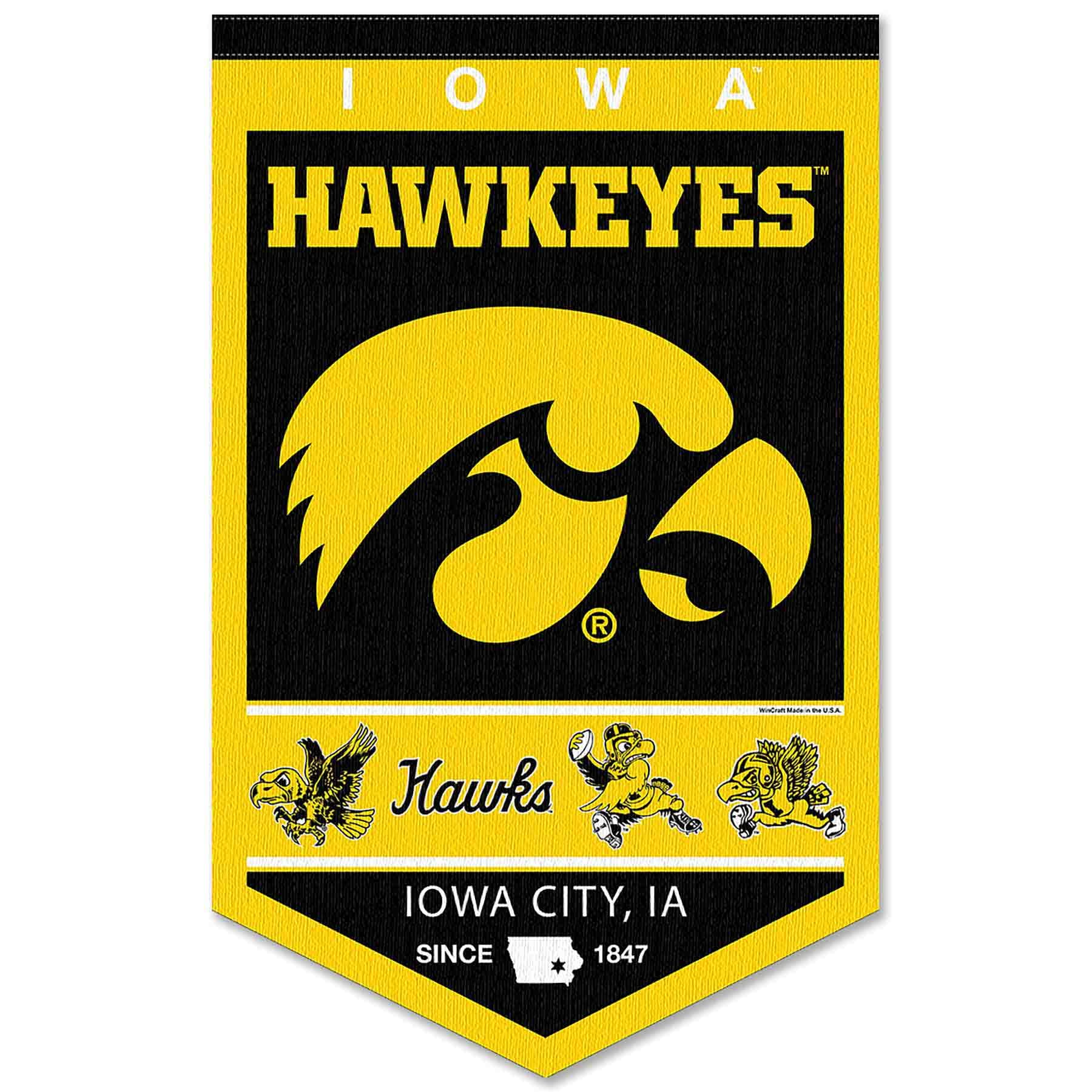 Amazon.com : College Flags & Banners Co. Hawkeyes Heritage History ...