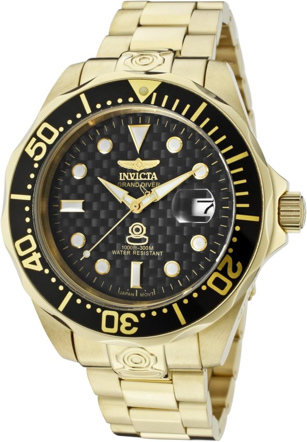 Amazon.com: Invicta Men's 10642 "Pro Diver" 18k Gold Ion-Plated ...