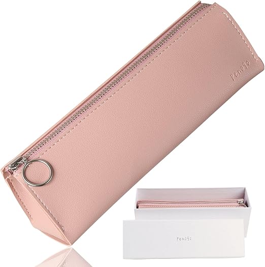 Amazon.co.jp: 【文具のとびら掲載】 penogo 筆箱 シンプル ペンケース スリム おしゃれ 大人 女性 YKKファスナー コンパクト (くすみピンク) : 文房具・オフィス用品