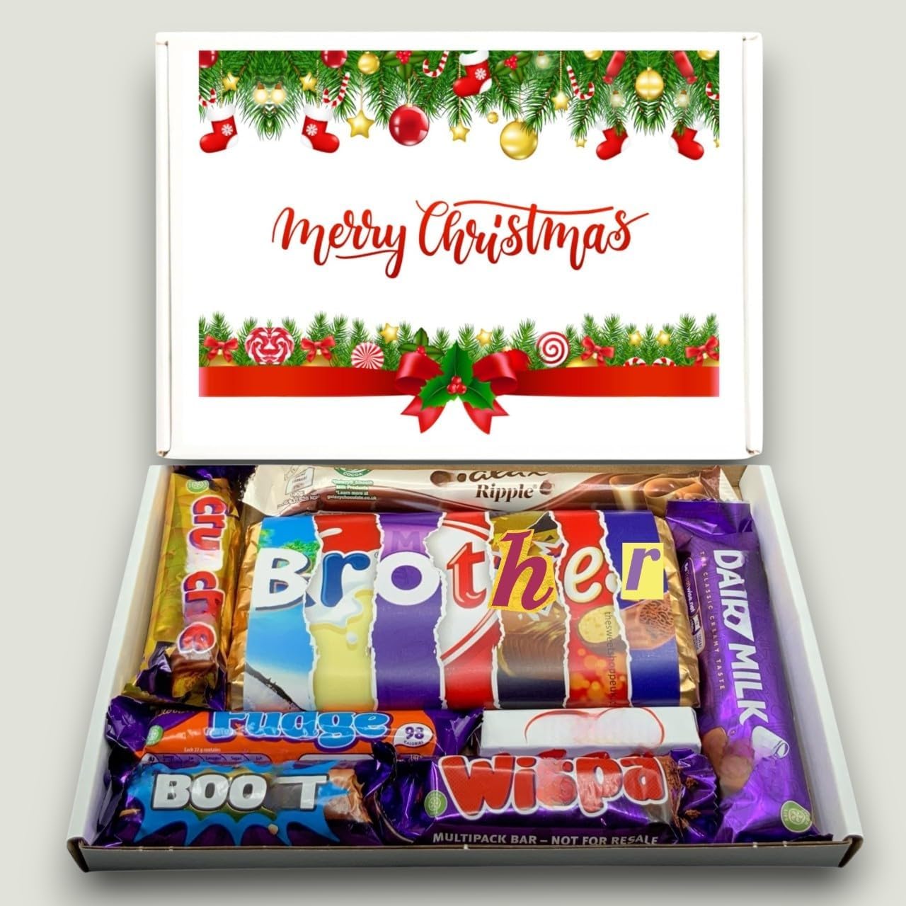 BROTHER Christmas Chocolate Hamper | Christmas Box for Brother | For ...