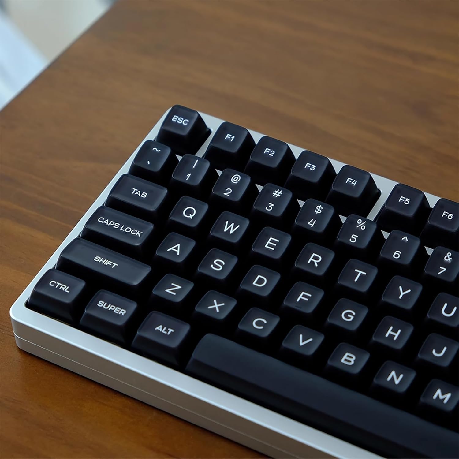 Amazon.com: Sumgsn 142 Keys SA Keycaps Black Doubleshot Translucent ...