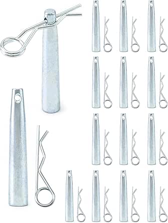 Amazon.com: QWORK Aluminum Conical Coupler Pins with R-Clip - 15 Sets ...
