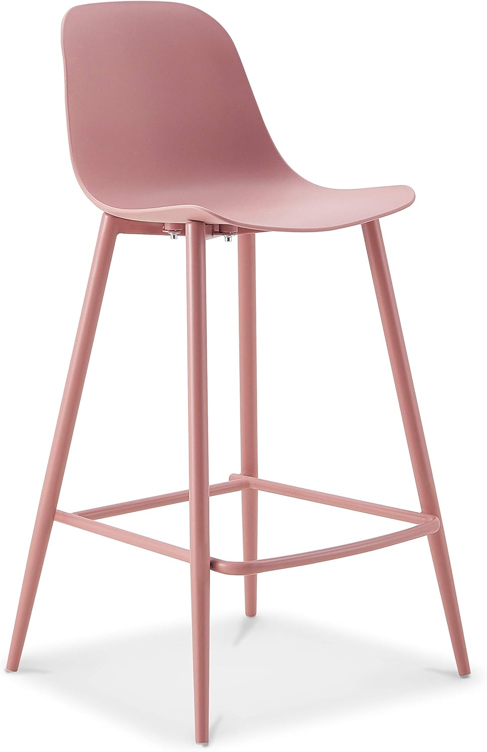 Amazon.com: POLY & BARK Lola 25" Counter Stool in Blush Pink : Home ...