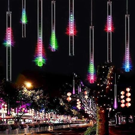 Amazon.com: Weepong Meteor Shower Lights Outdoor Christmas Lights UL ...