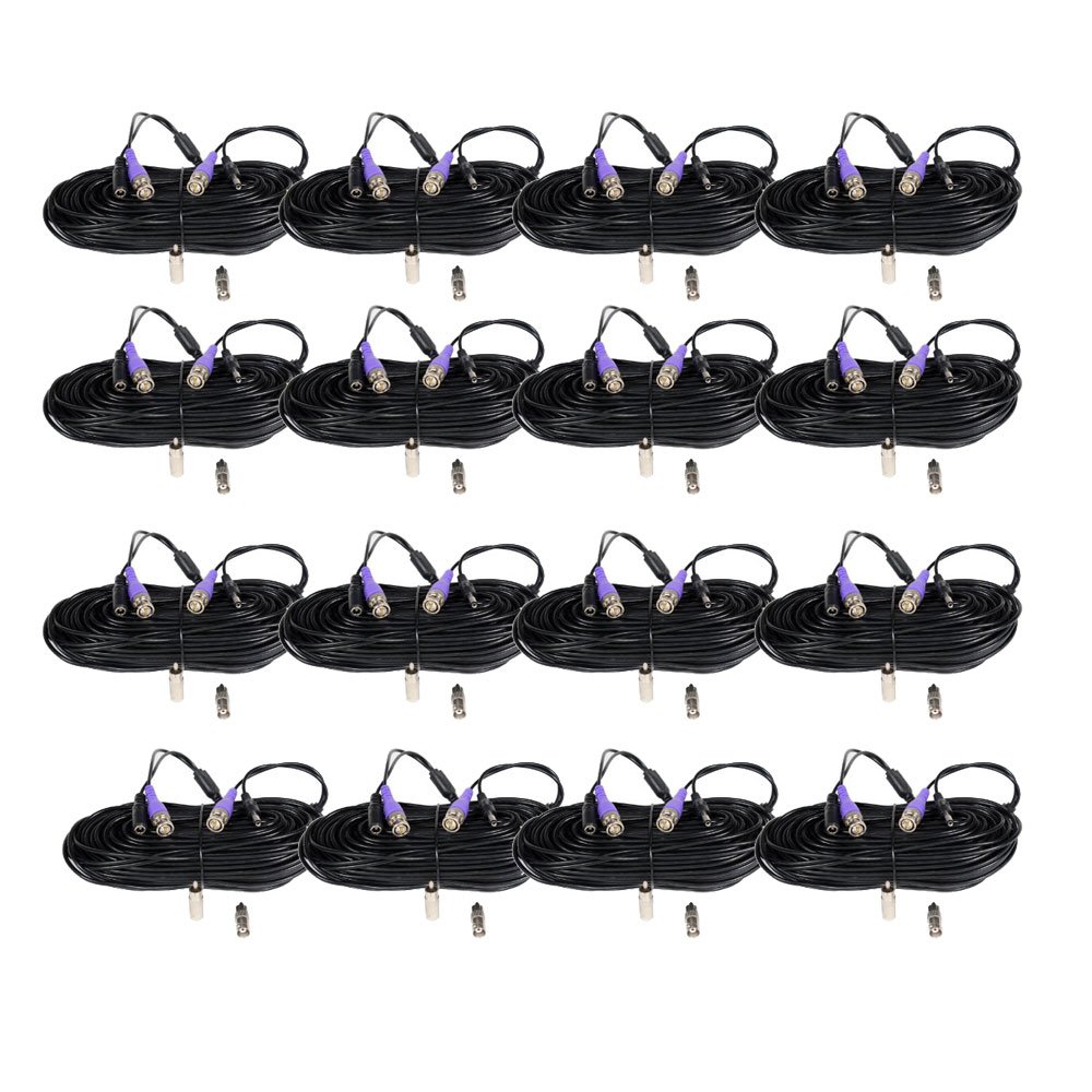 Amazon.com: VideoSecu 16 Pack 100ft HD Security Camera Video Power ...