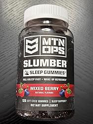 Amazon.com: MTN OPS Slumber Gummies Sleep Aid, 120 Melatonin Gummies with Chamomile & Tart ...