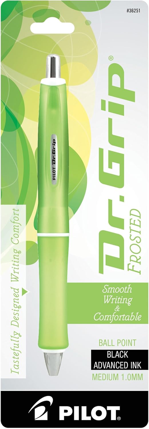 Amazon.com : PILOT Dr. Grip Frosted Refillable & Retractable Ballpoint ...
