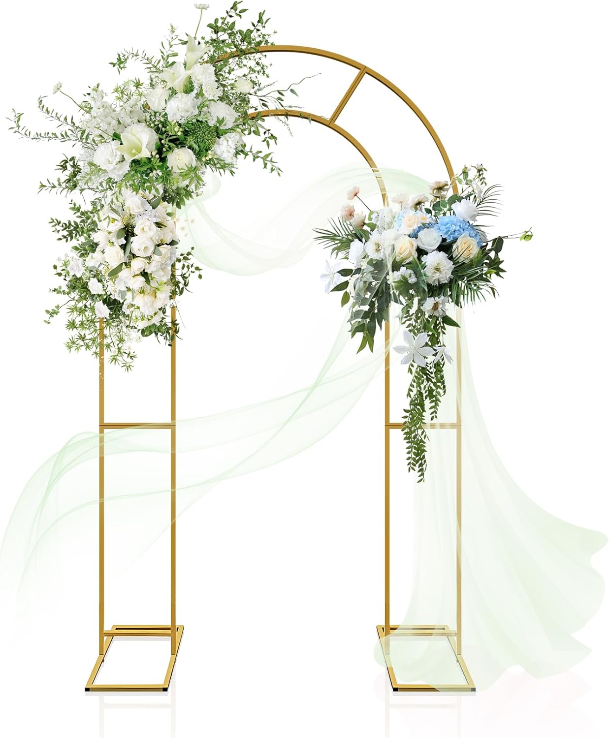 Amazon.com: Metal Arch Backdrop Stand, 6.6Ft Gold Wedding Balloon ...