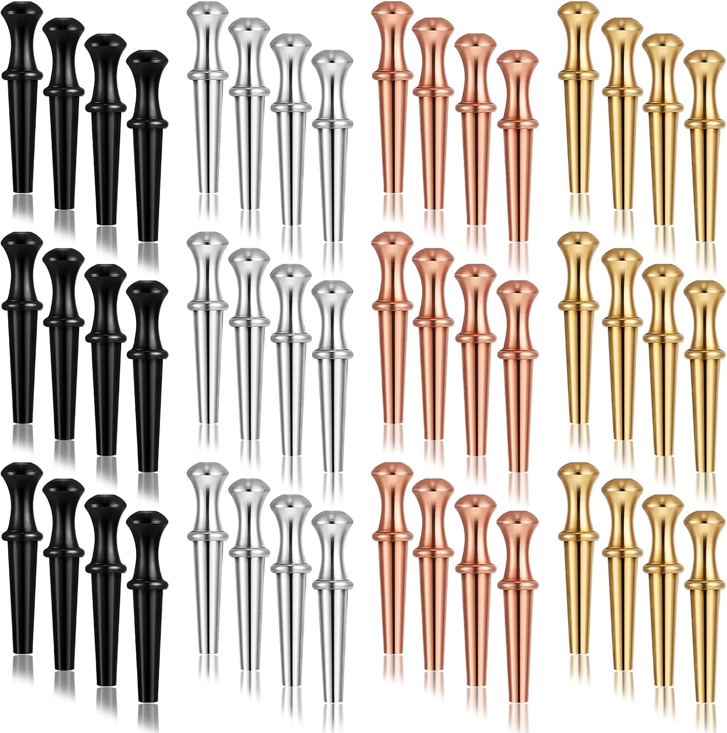 48 Pieces Cribbage Board Pegs Metal Cribbage Pegs Fit 1/8 Holes with ...