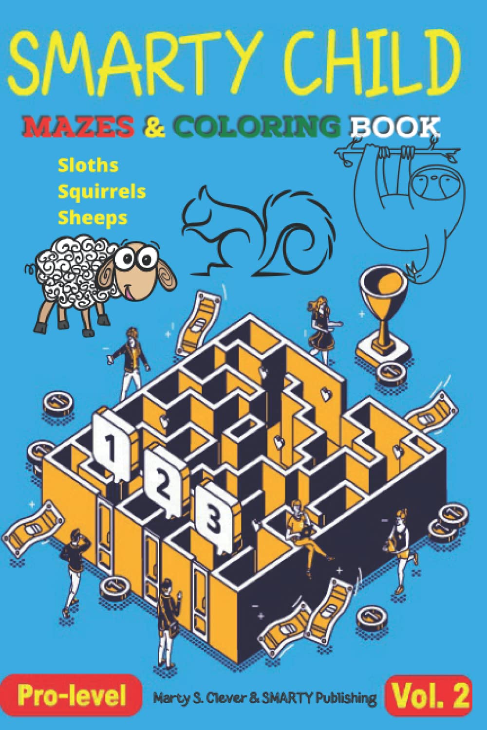 Buy Mazes and Coloring Book. Sloths Squirrels Sheeps. Mazes and ...