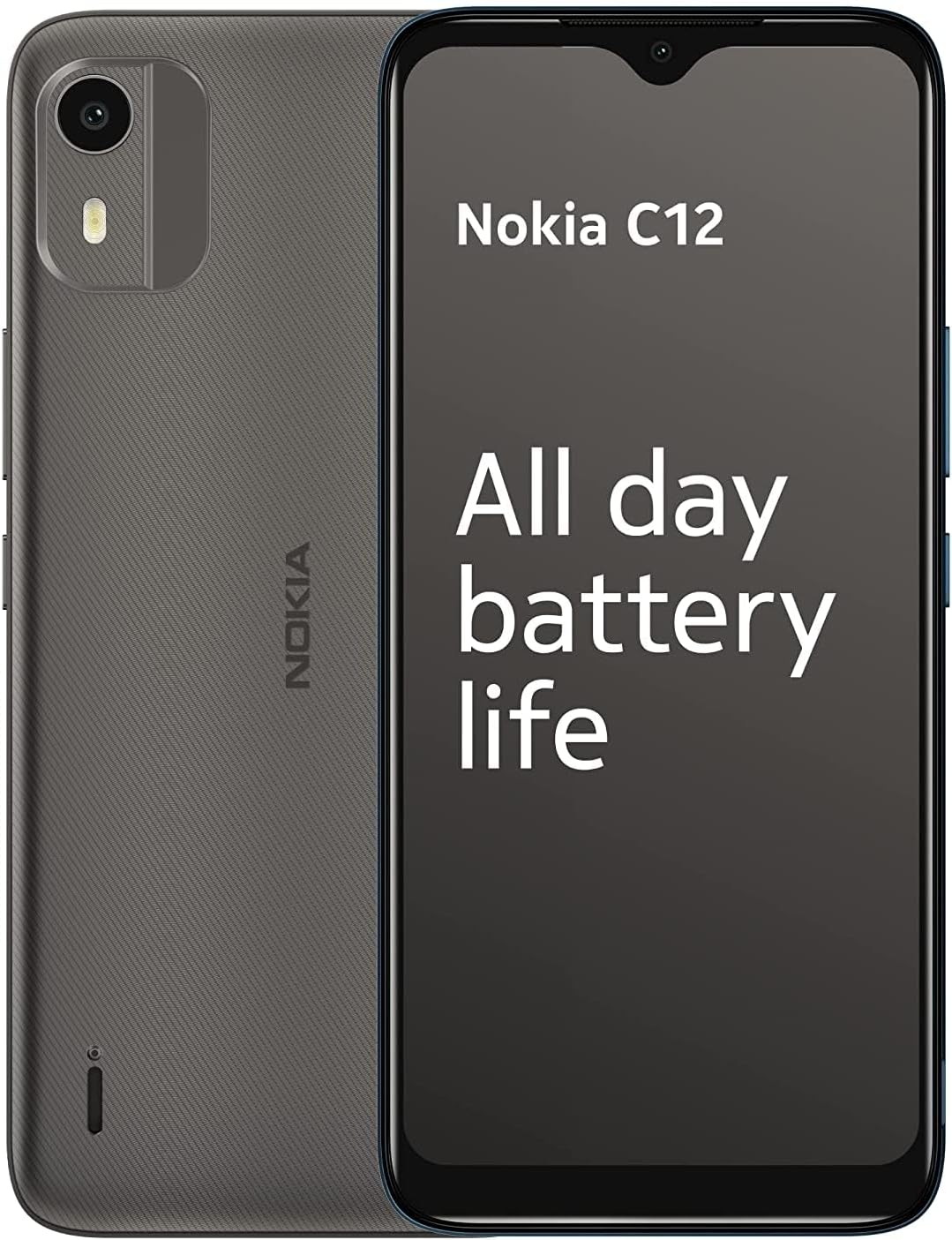 Amazon.com: Nokia C12 Dual SIM 64GB ROM + 3GB RAM Factory Unlocked 4G ...