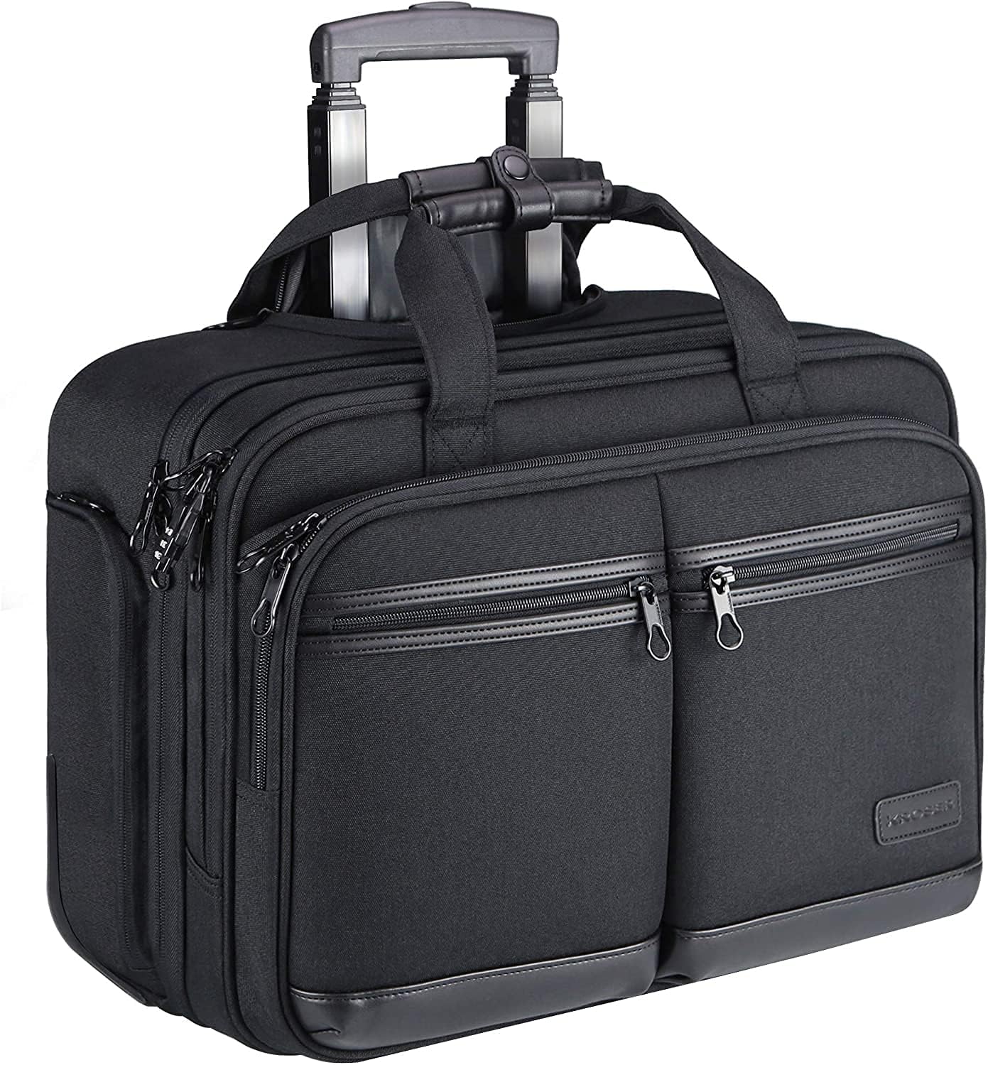 KROSER Rolling Laptop Bag Premium Rolling Briefcase Fits Up to 17.3 ...