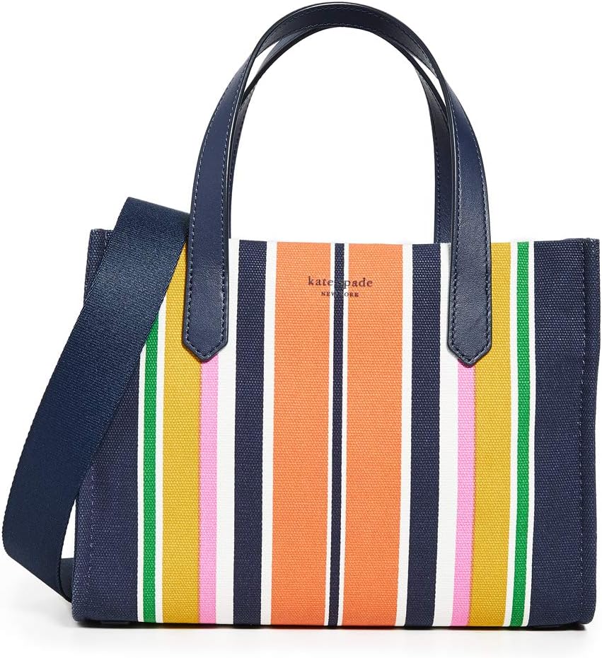 Amazon.com: Kate Spade New York Women's Kitt Stripe Medium Satchel ...