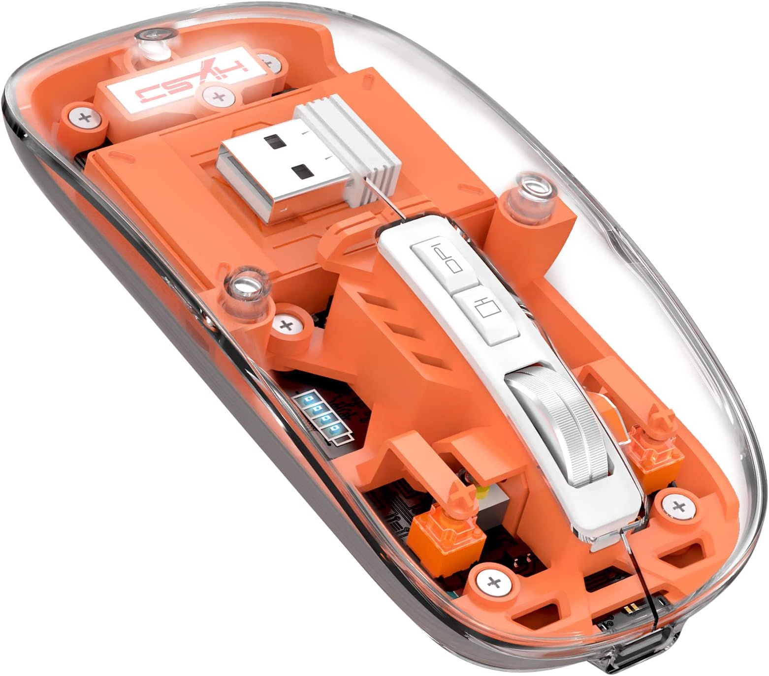 Amazon.com: A.JAZZ Wireless Bluetooth5.1&2.4G Mini Lightweight Mouse ...