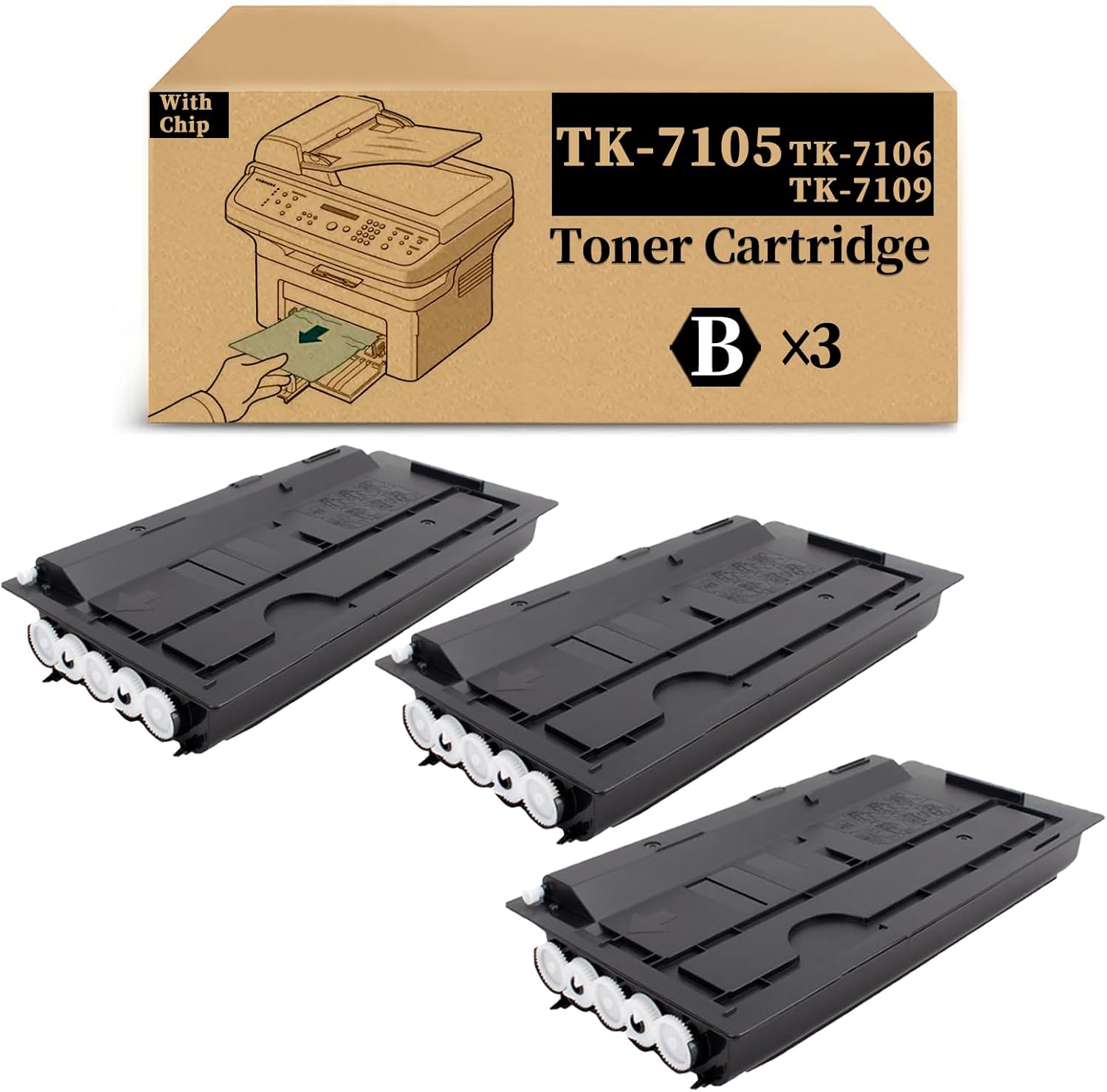 Amazon.com: NEZIH TK-7105 TK-7106 TK-7109 Toner Cartridge for Kyocera ...