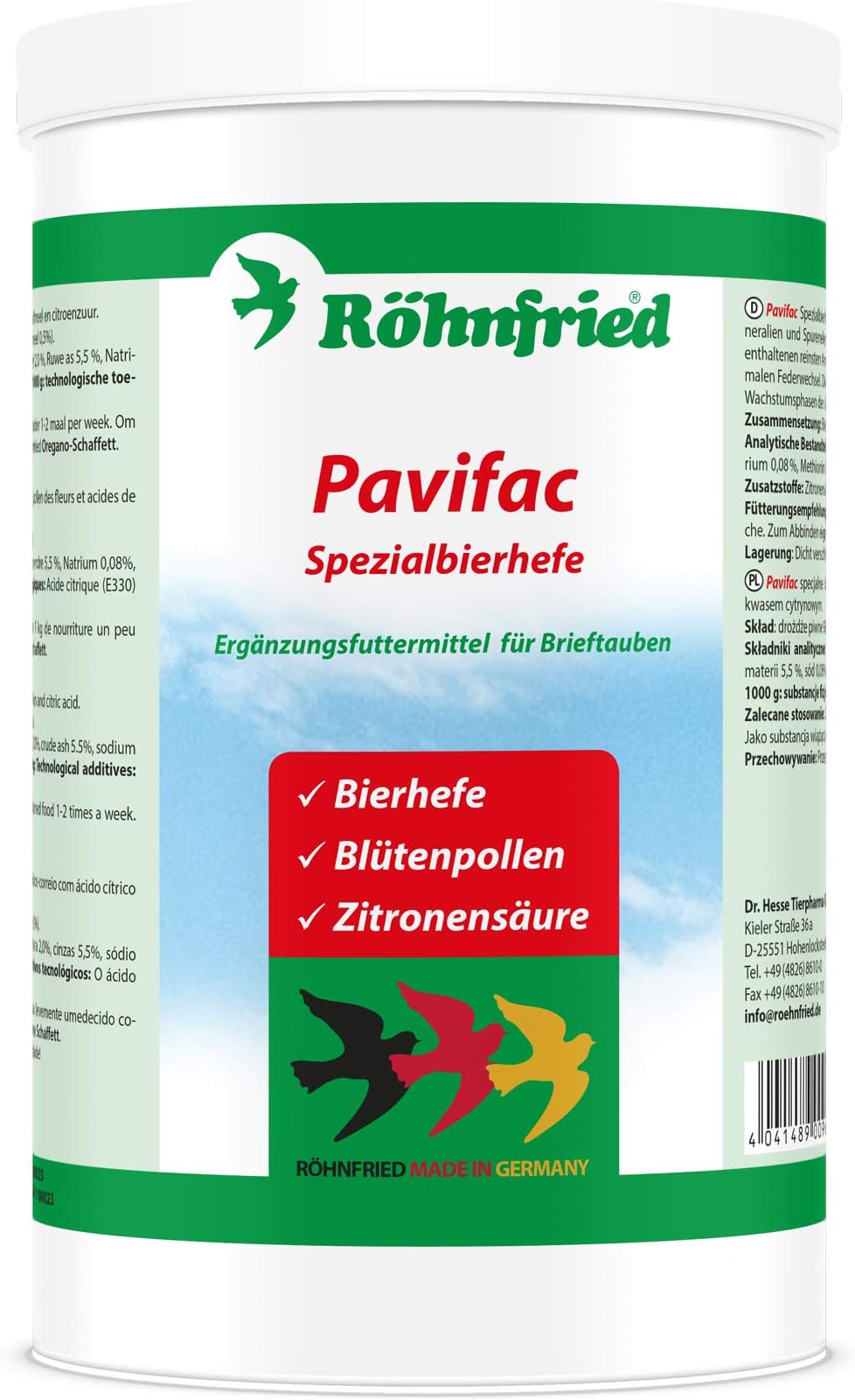 Röhnfried Entrobac - für die optimale Darmflora bei Tauben mit ...