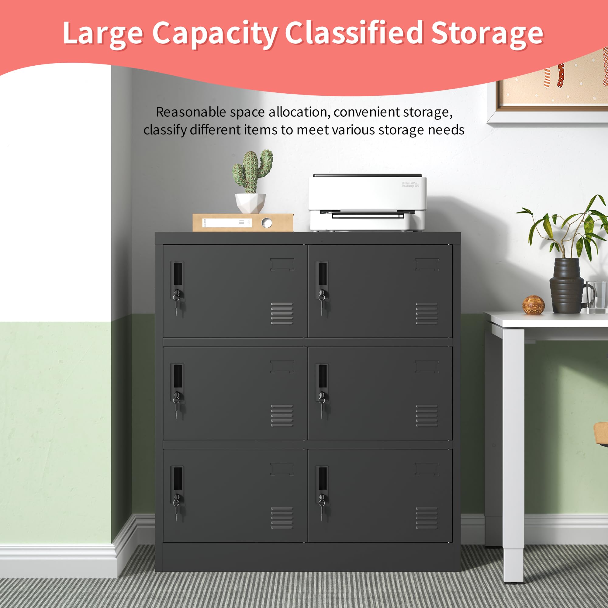 Snapklik.com : IKIMI Metal Lockers For Employees, Office Storage Locker