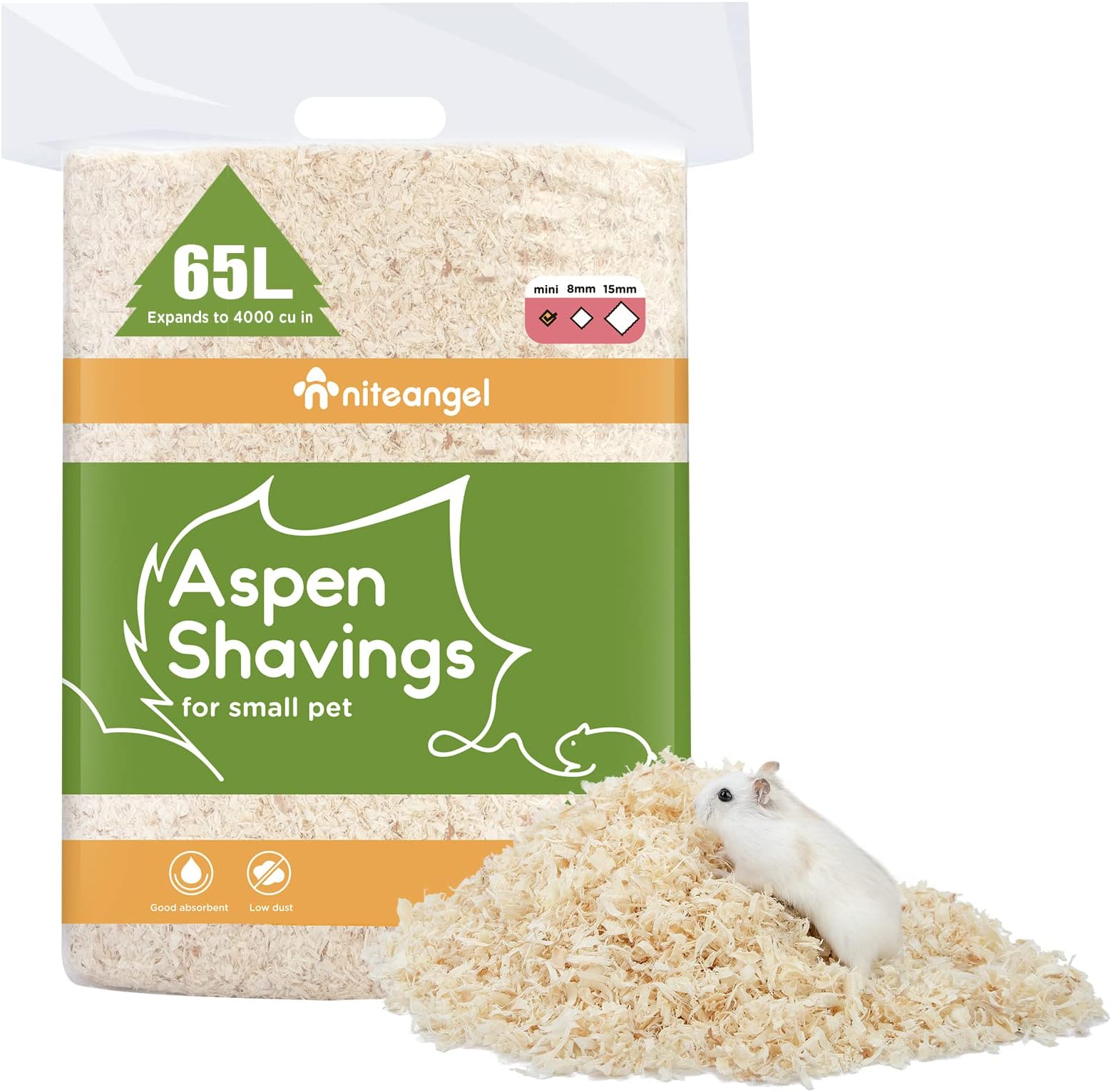 Amazon.com : Kaytee Aspen Small Pet Bedding, 226.5 Liters : Pet Habitat ...